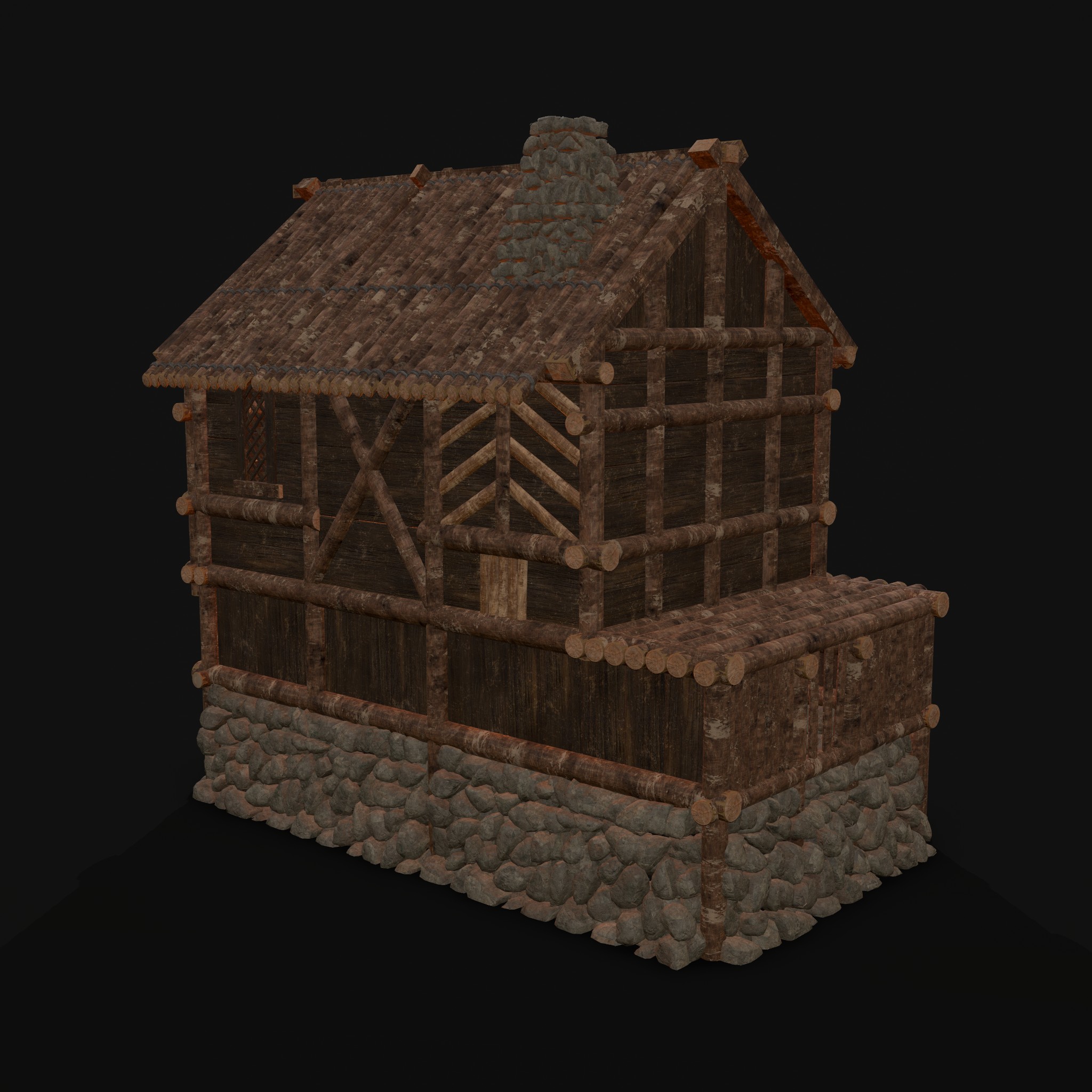 Medieval Cabin H - 3D Model by Get Dead Entertainment