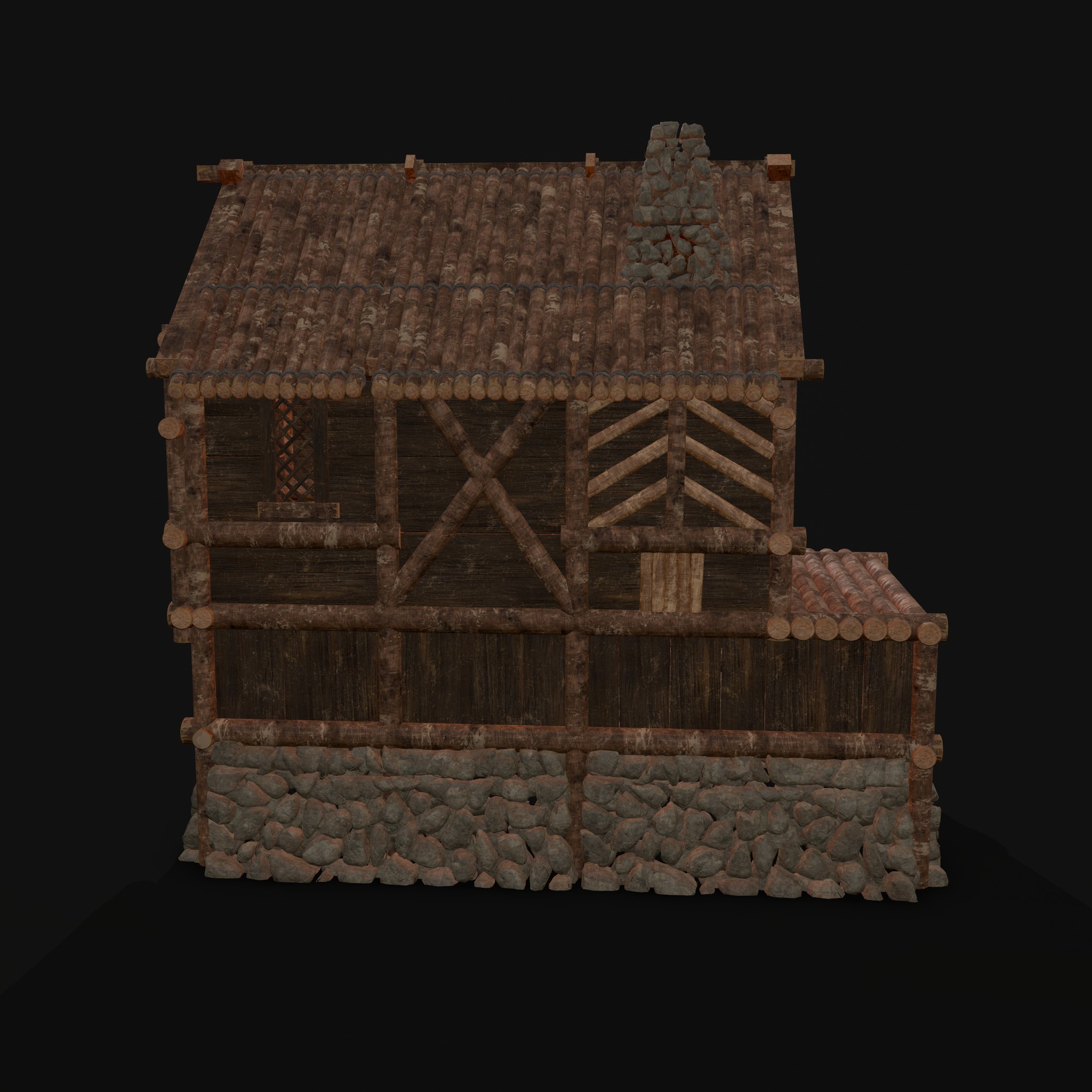 Medieval Cabin H - 3D Model by Get Dead Entertainment