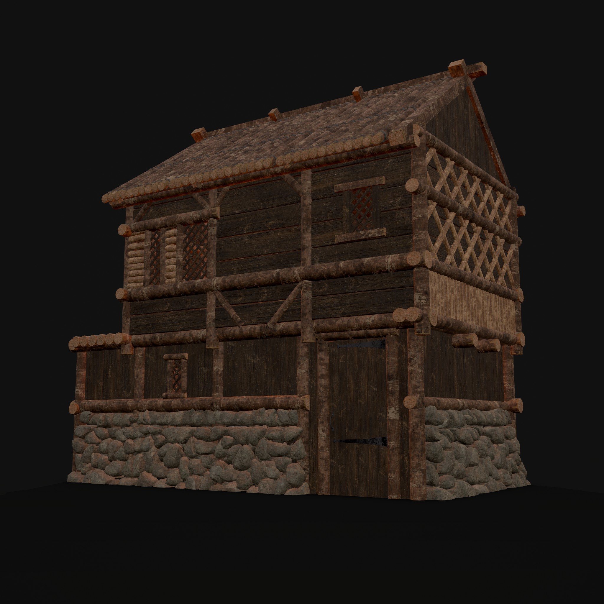Medieval Cabin H - 3D Model by Get Dead Entertainment
