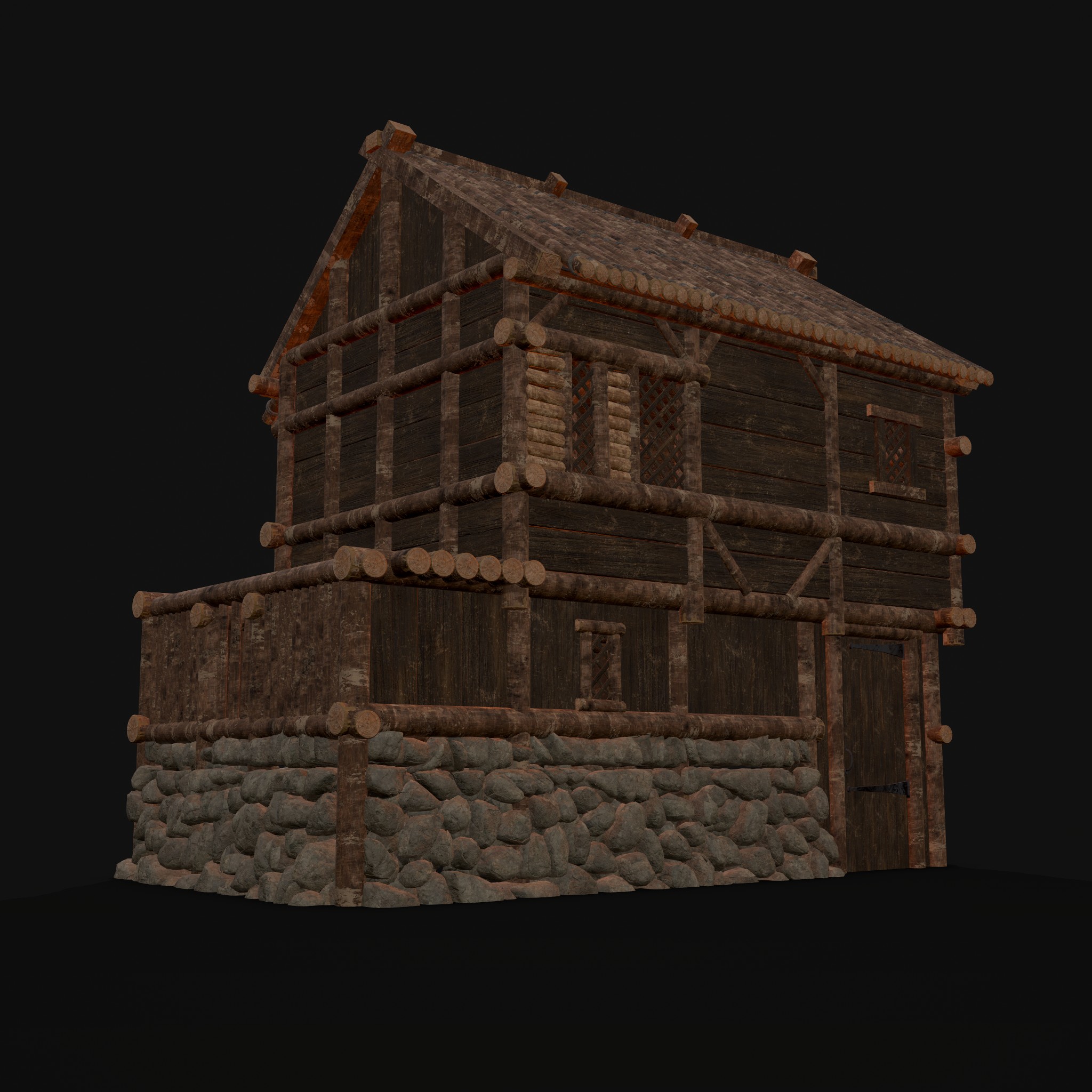 Medieval Cabin H - 3D Model by Get Dead Entertainment