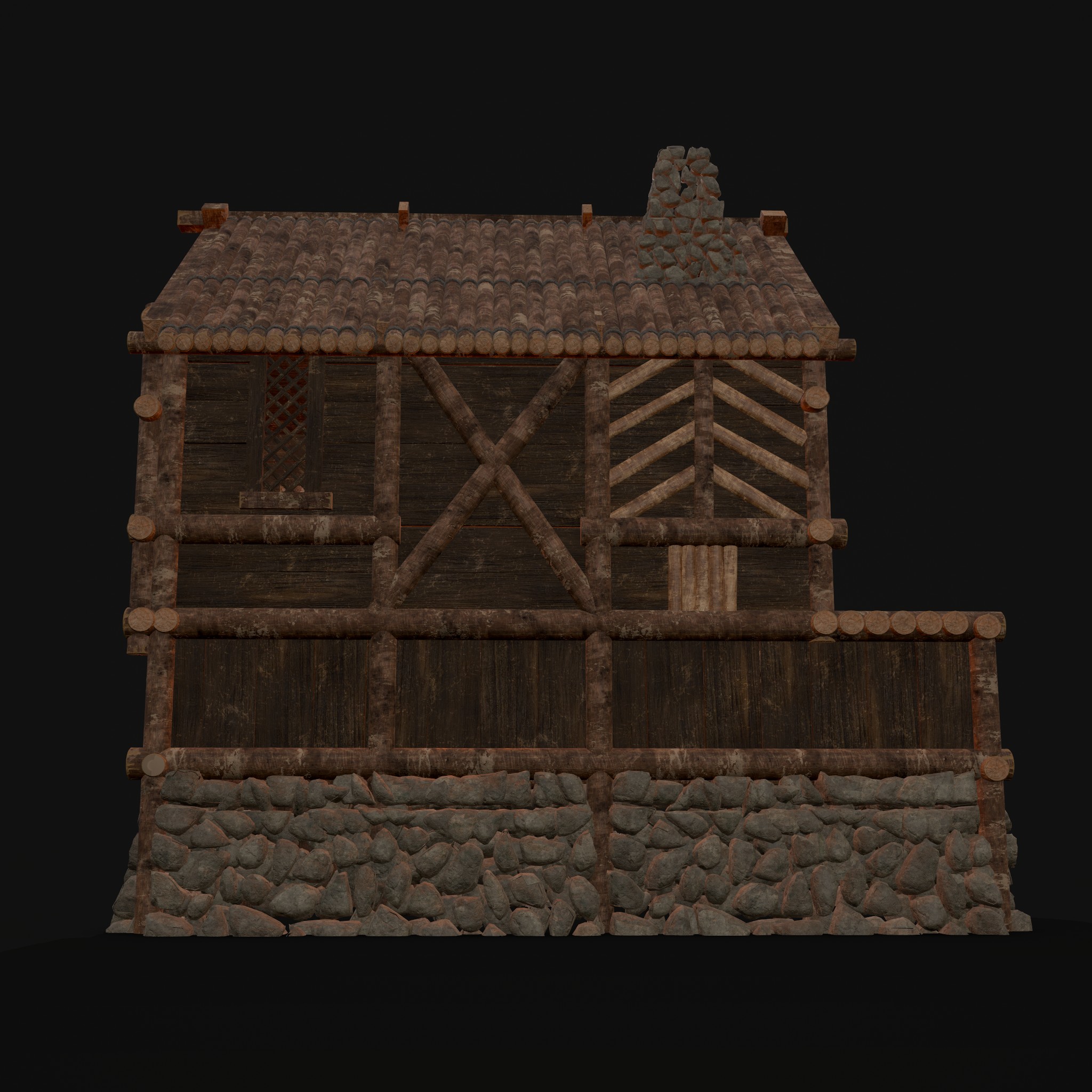 Medieval Cabin H - 3D Model by Get Dead Entertainment