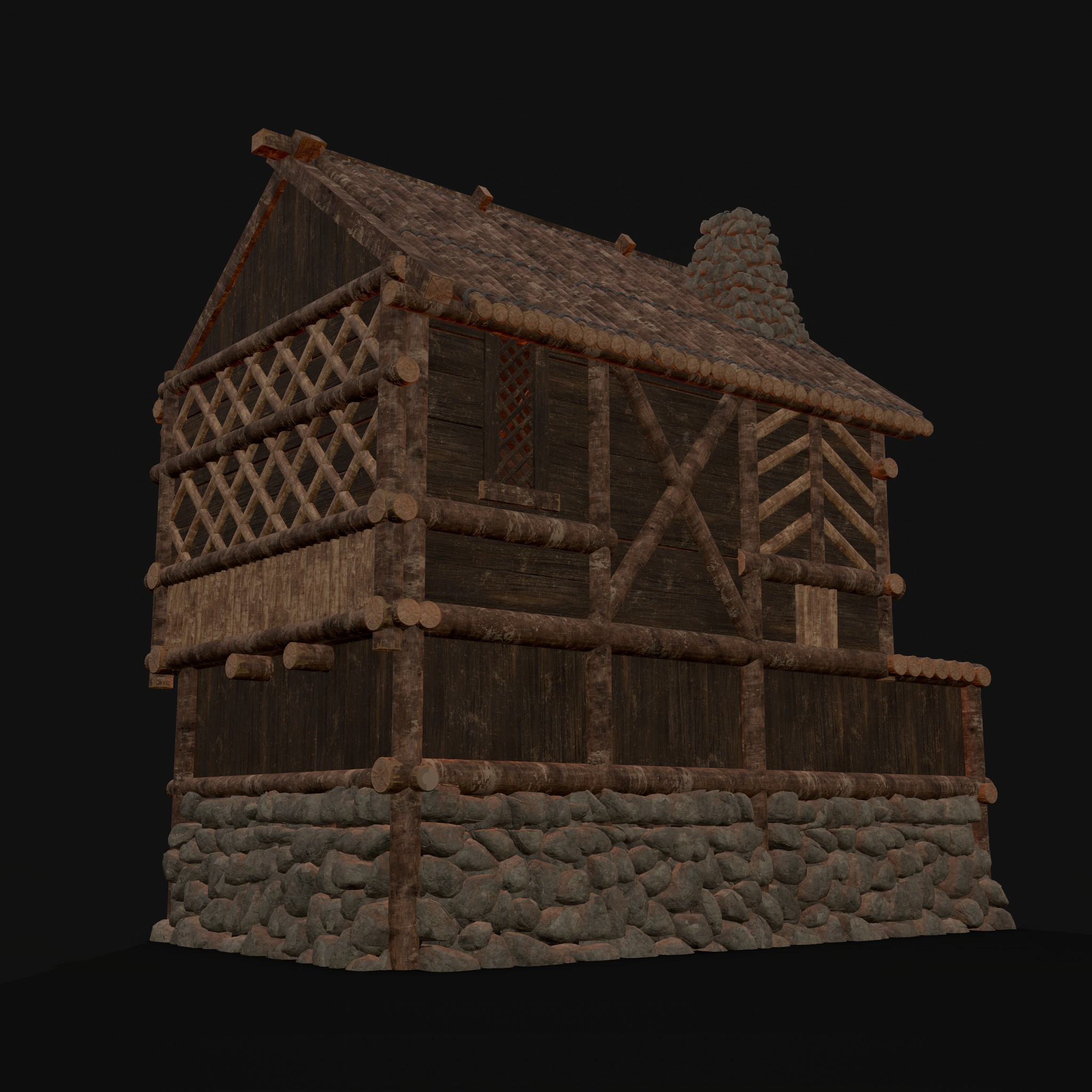 Medieval Cabin H - 3D Model by Get Dead Entertainment