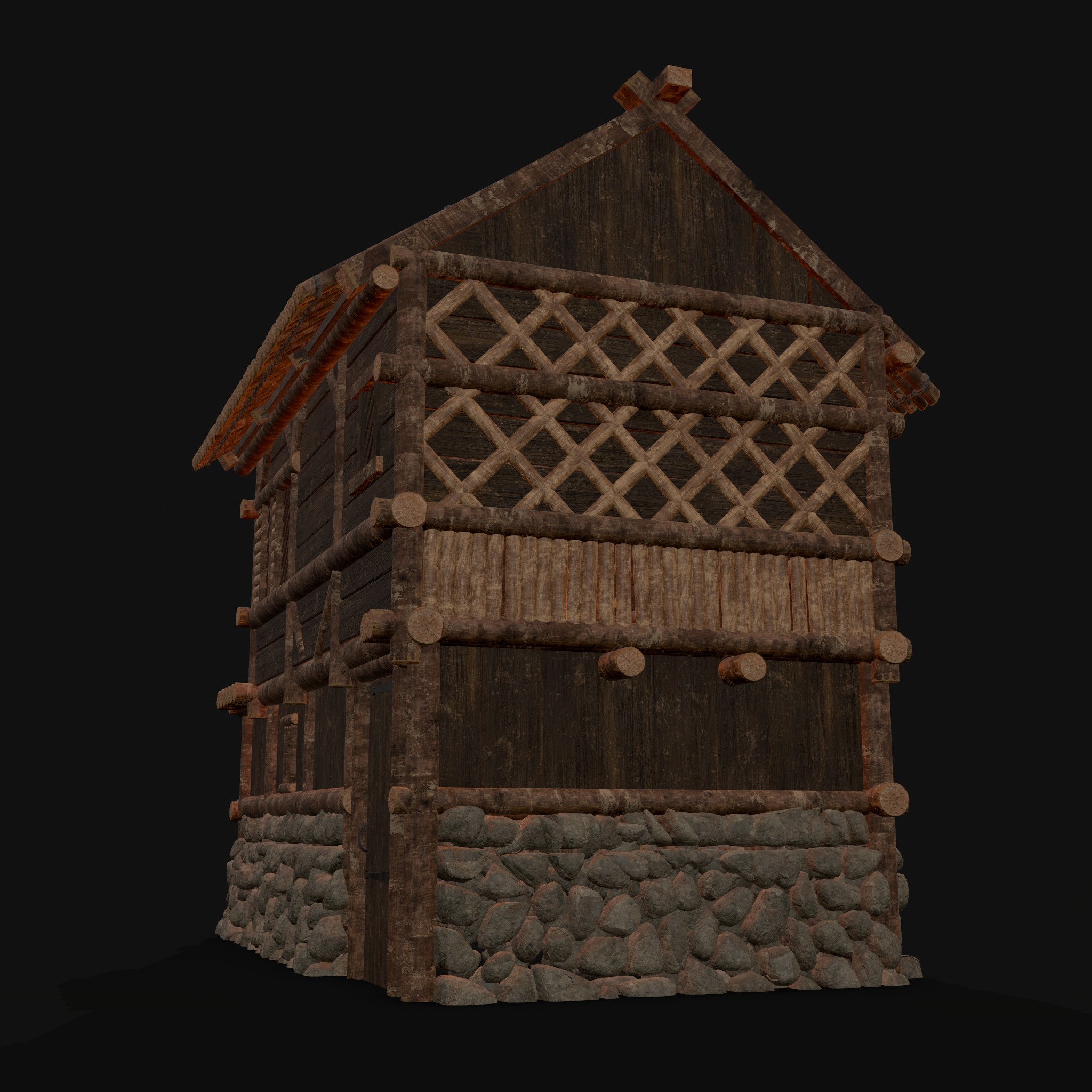 Medieval Cabin H - 3D Model by Get Dead Entertainment