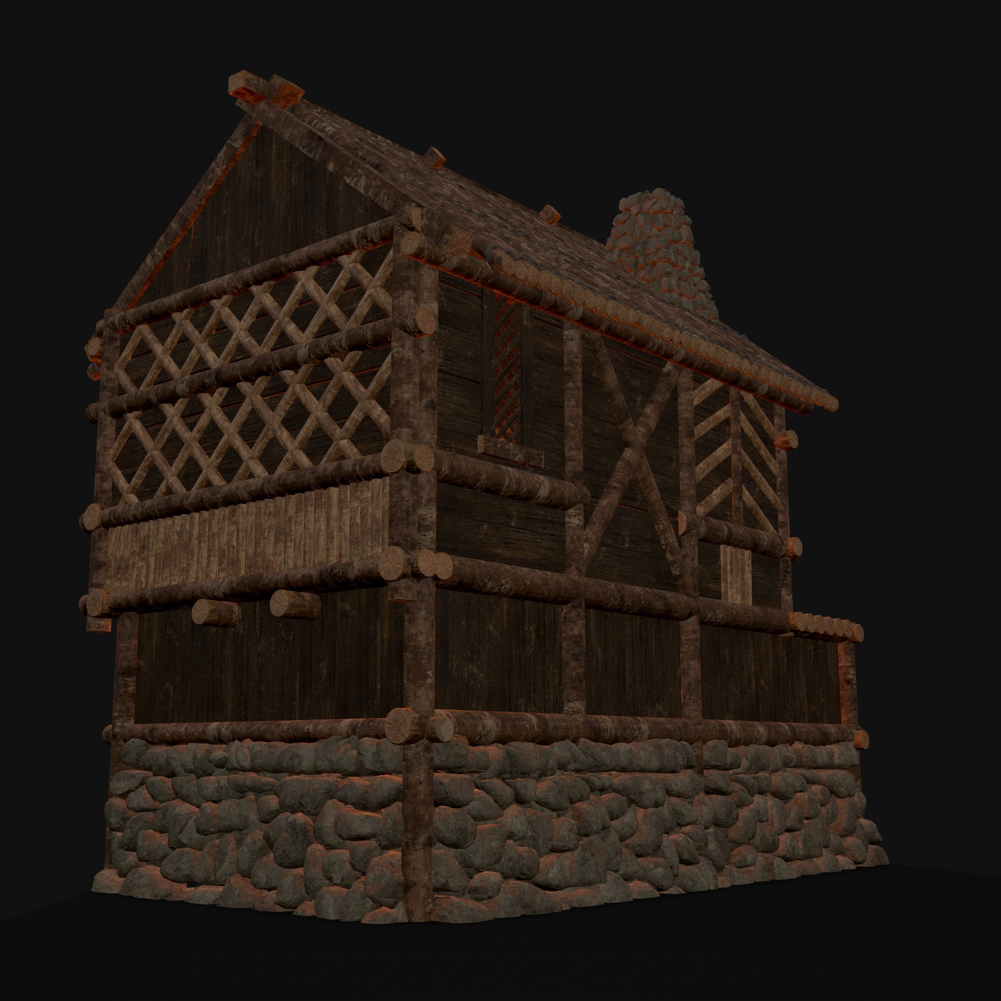 Medieval Cabin H - 3D Model by Get Dead Entertainment