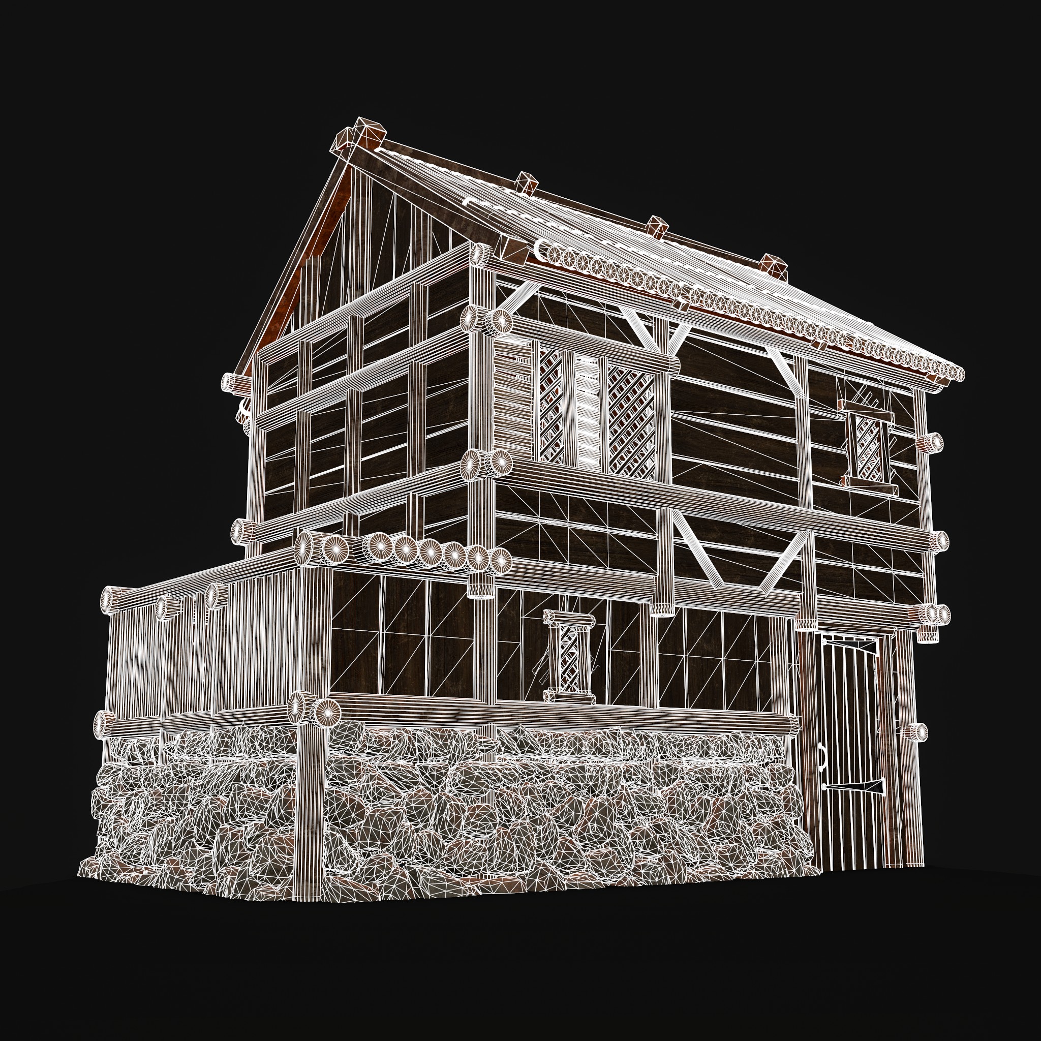 Medieval Cabin H - 3D Model by Get Dead Entertainment