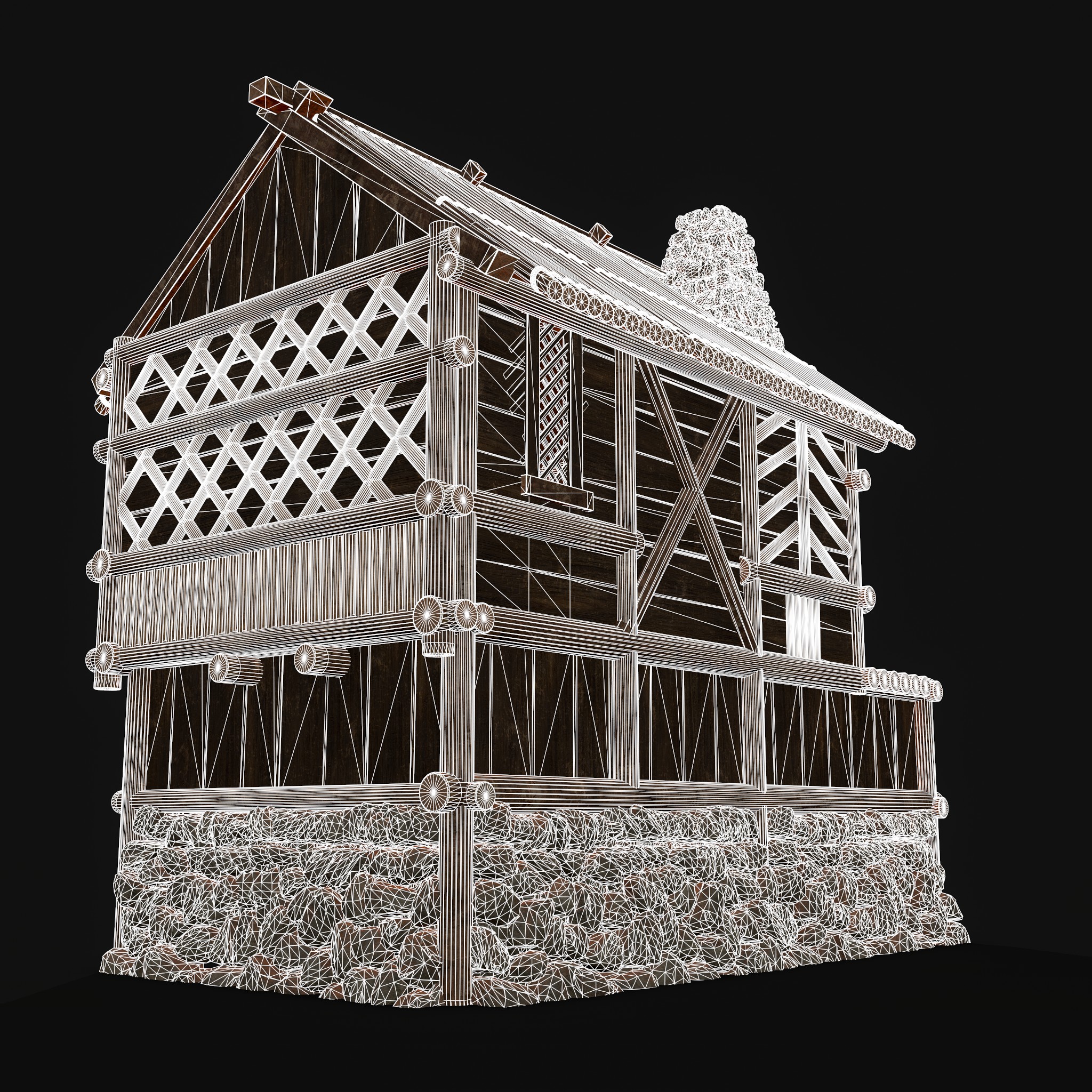 Medieval Cabin H - 3D Model by Get Dead Entertainment