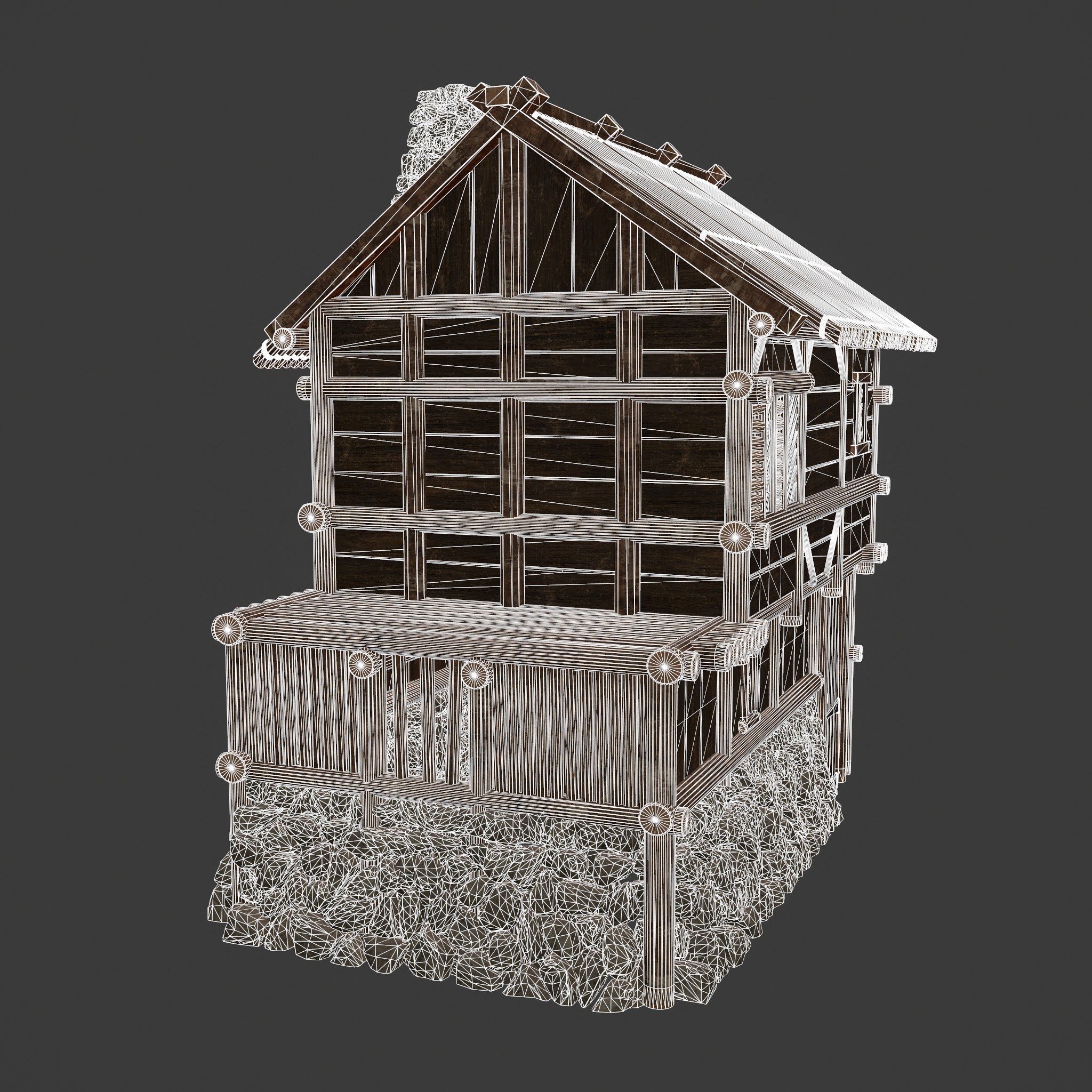 Medieval Cabin H - 3D Model by Get Dead Entertainment
