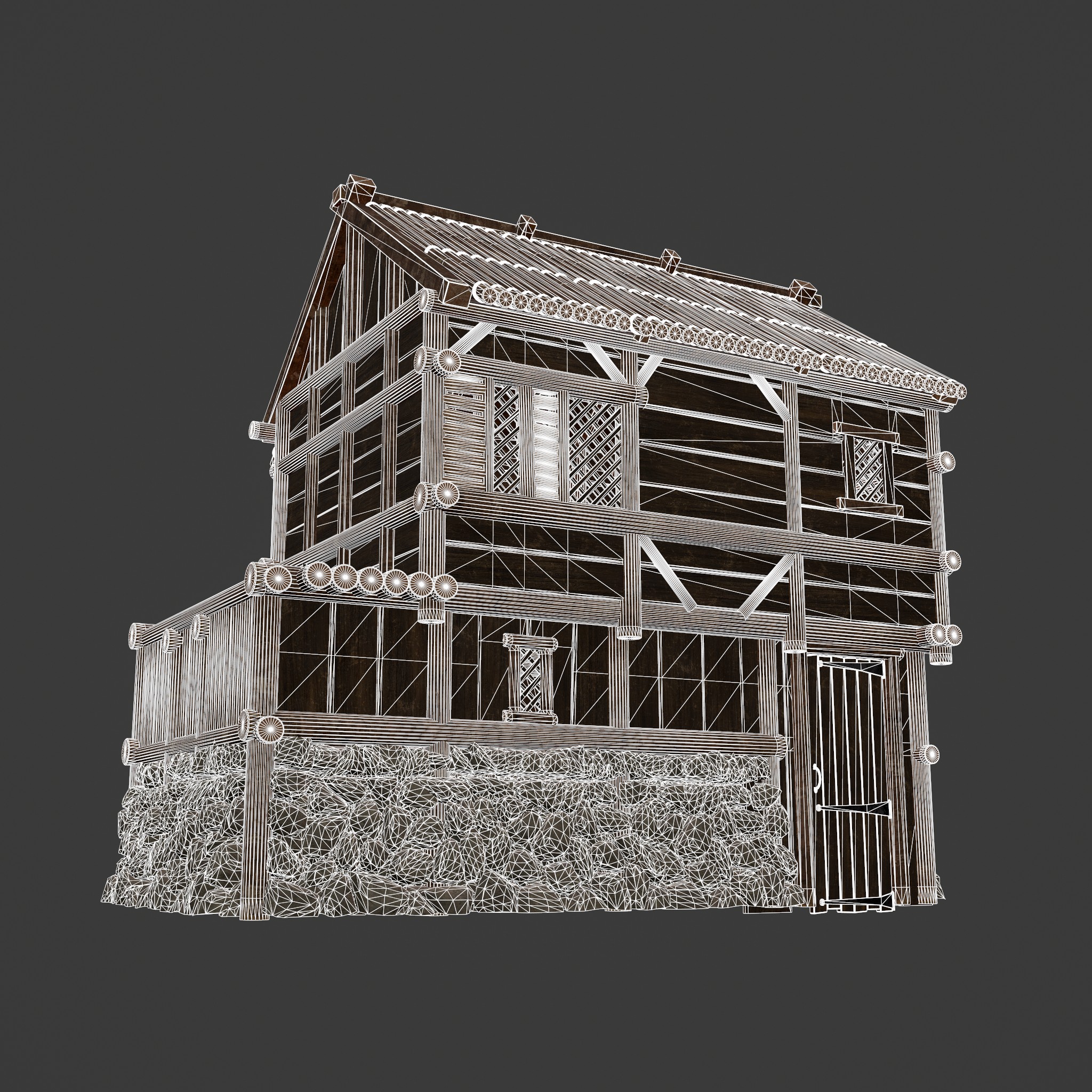 Medieval Cabin H - 3D Model by Get Dead Entertainment