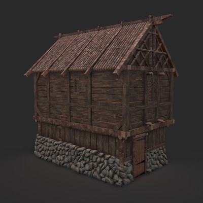 Medieval Cabin I - 3D Model by Get Dead Entertainment
