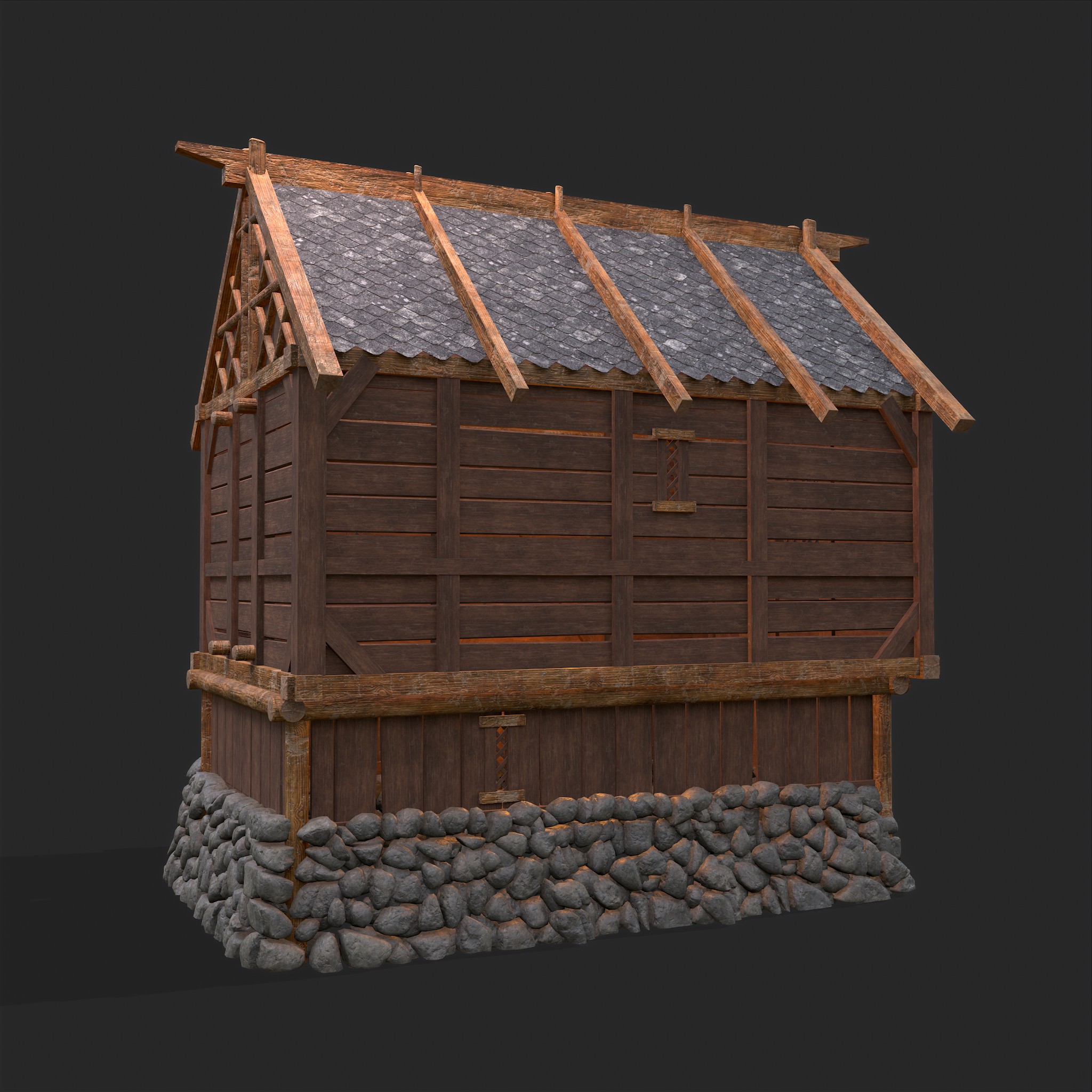 Medieval Cabin K - 3D Model by Get Dead Entertainment