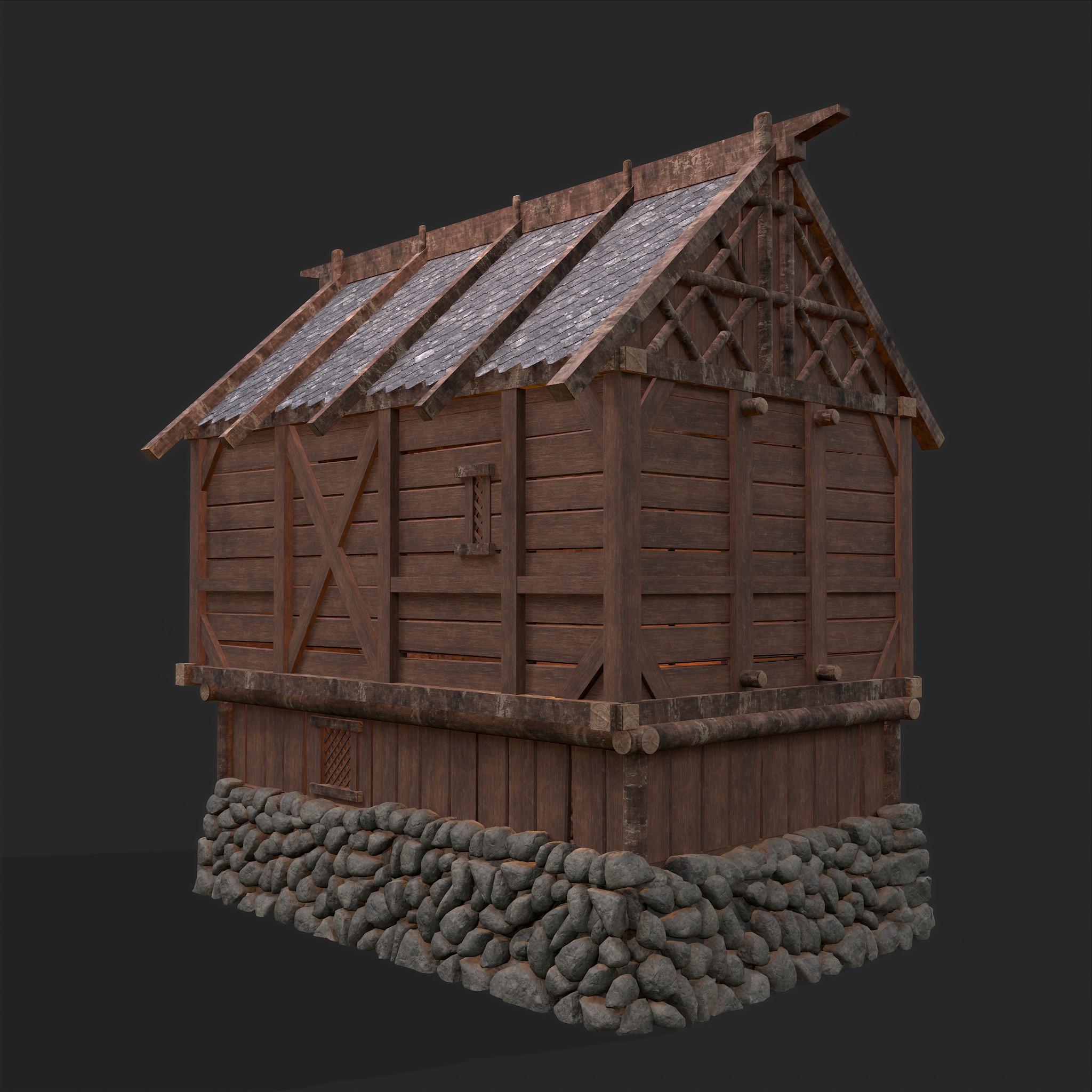 Medieval Cabin K - 3D Model by Get Dead Entertainment