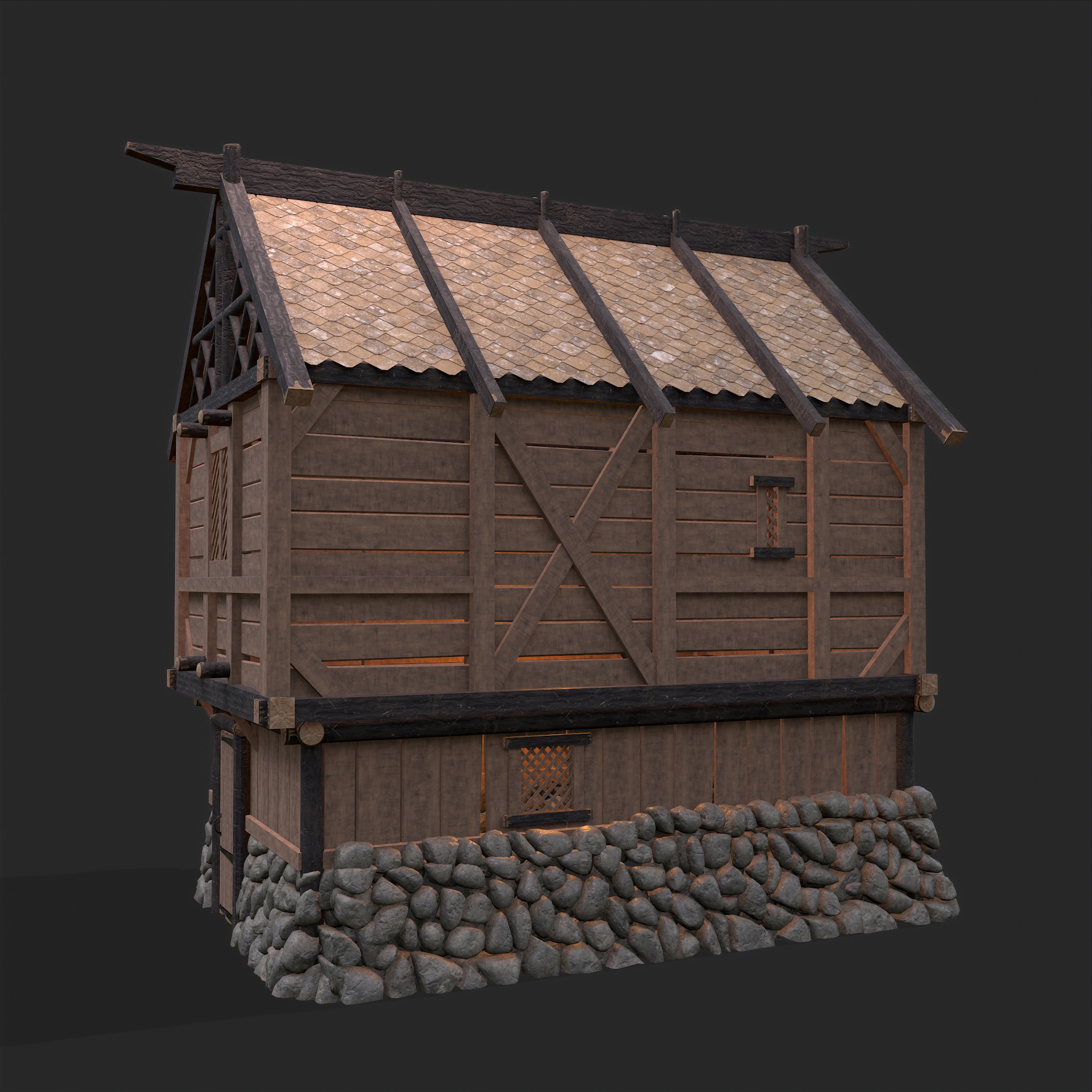 Medieval Cabin K - 3D Model by Get Dead Entertainment