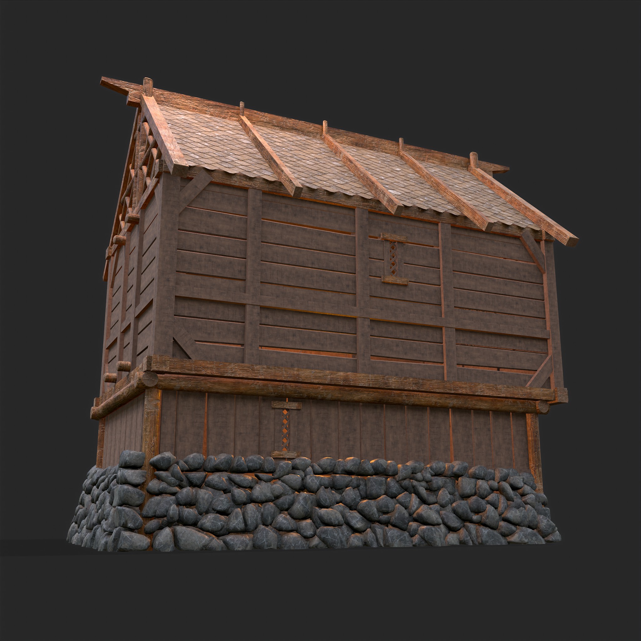 Medieval Cabin K - 3D Model by Get Dead Entertainment