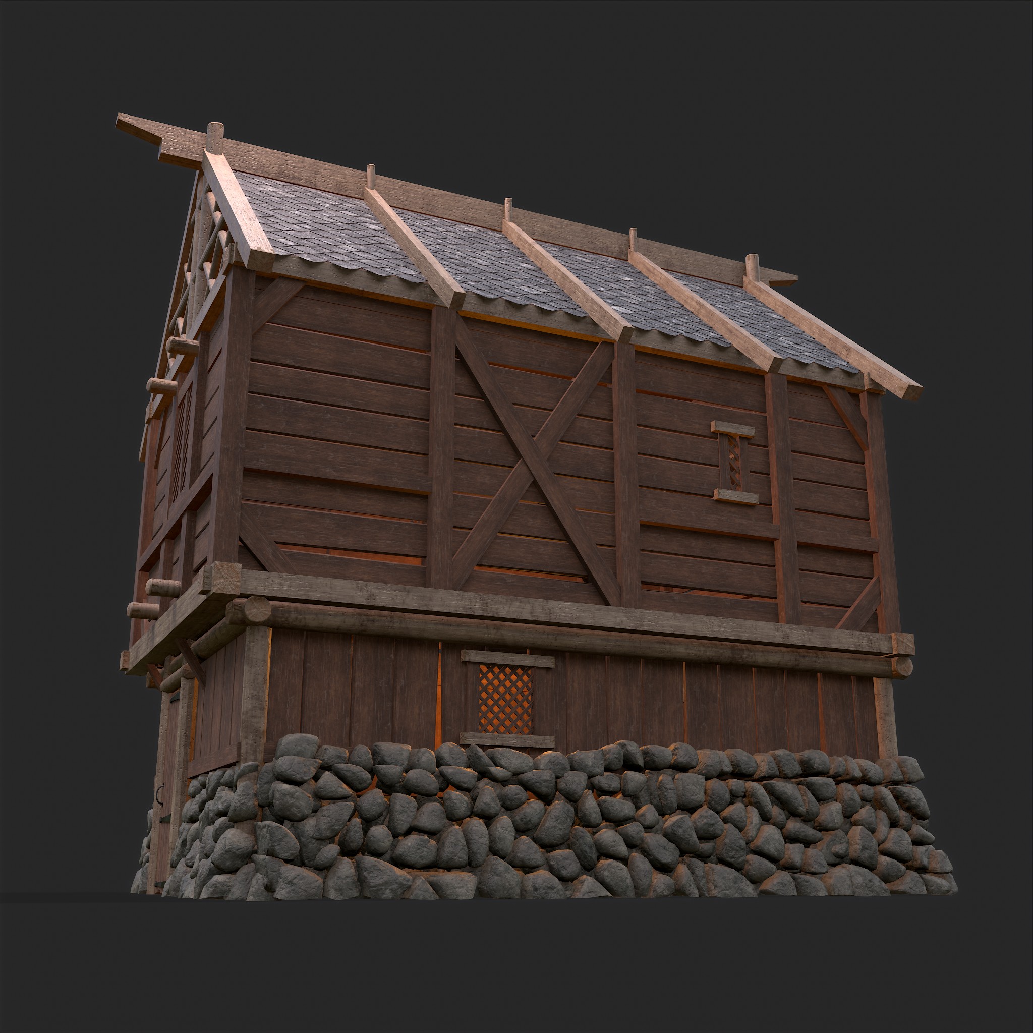 Medieval Cabin K - 3D Model by Get Dead Entertainment