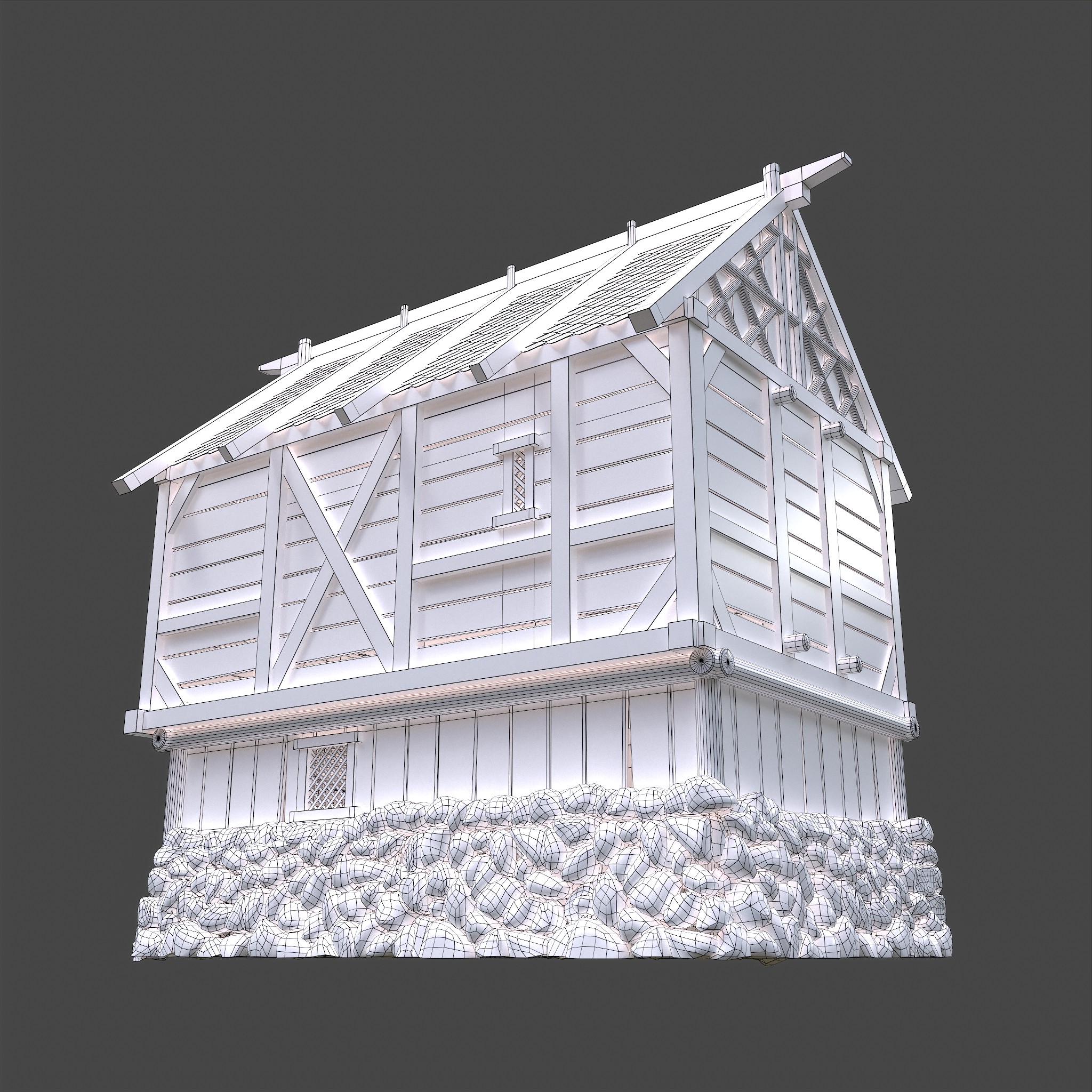 Medieval Cabin K - 3D Model by Get Dead Entertainment