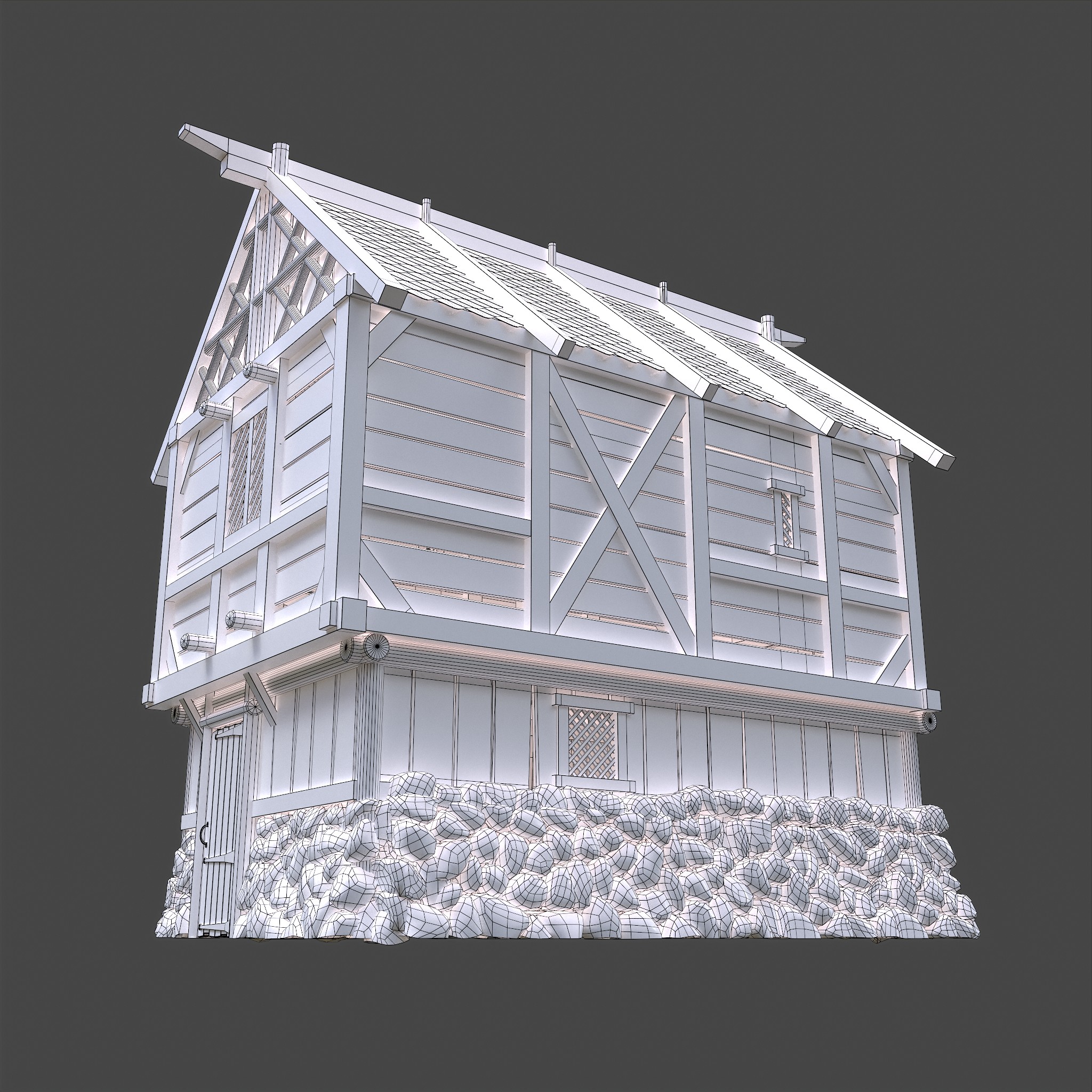 Medieval Cabin K - 3D Model by Get Dead Entertainment