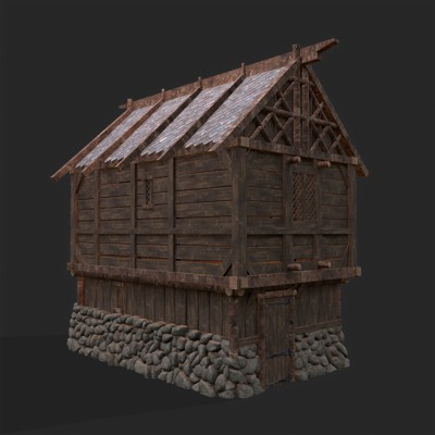 Medieval Cabin K - 3D Model by Get Dead Entertainment