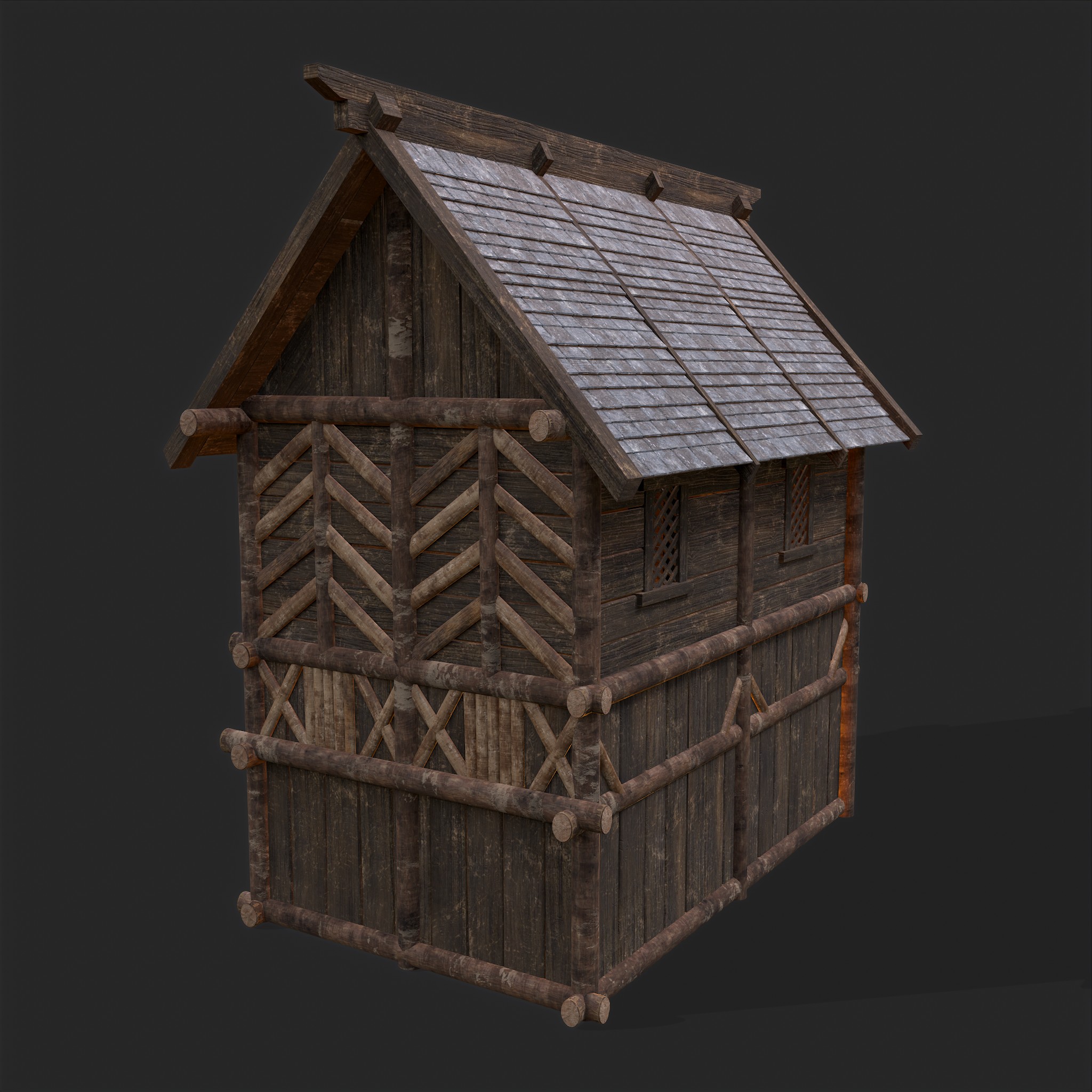 Medieval Cabin M - 3D Model by Get Dead Entertainment