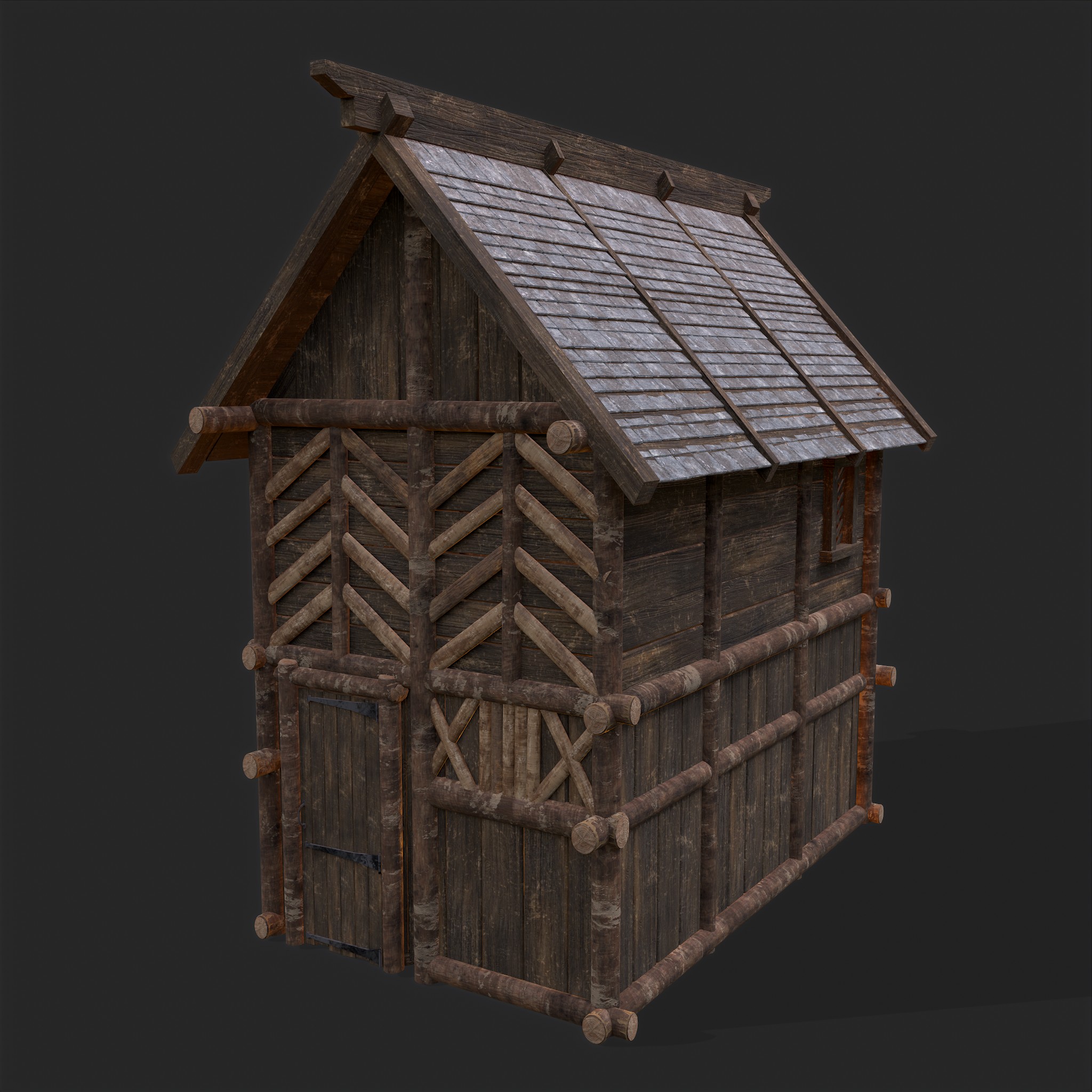 Medieval Cabin M - 3D Model by Get Dead Entertainment
