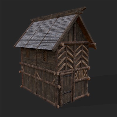 Medieval Cabin M - 3D Model by Get Dead Entertainment