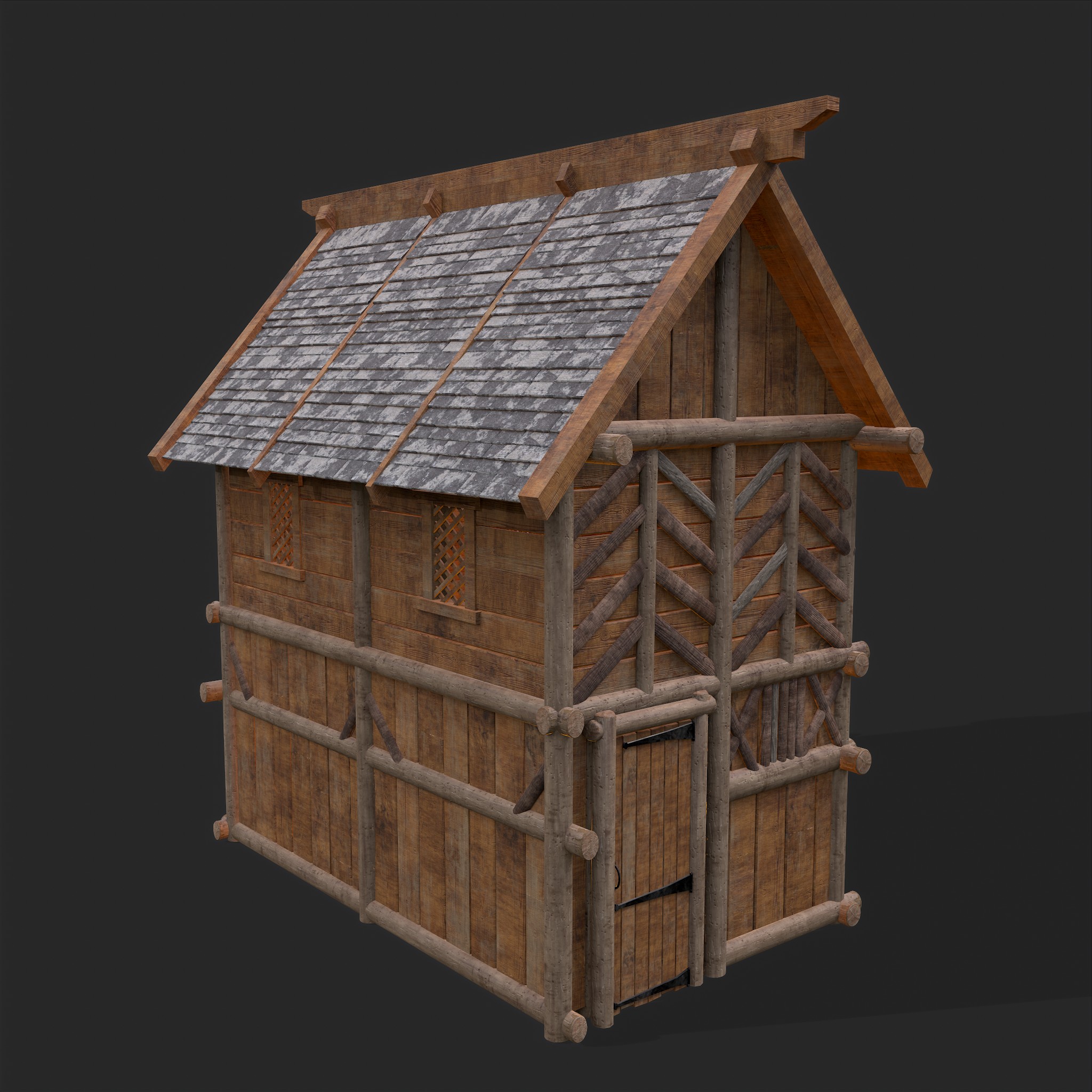 Medieval Cabin M - 3D Model by Get Dead Entertainment