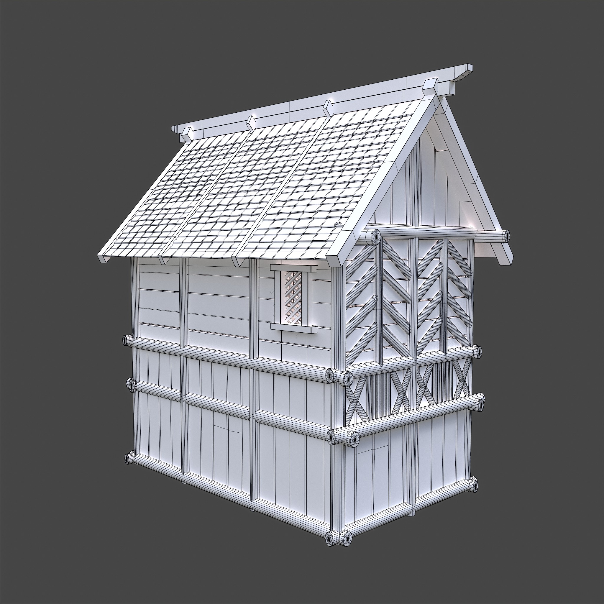 Medieval Cabin M - 3D Model by Get Dead Entertainment