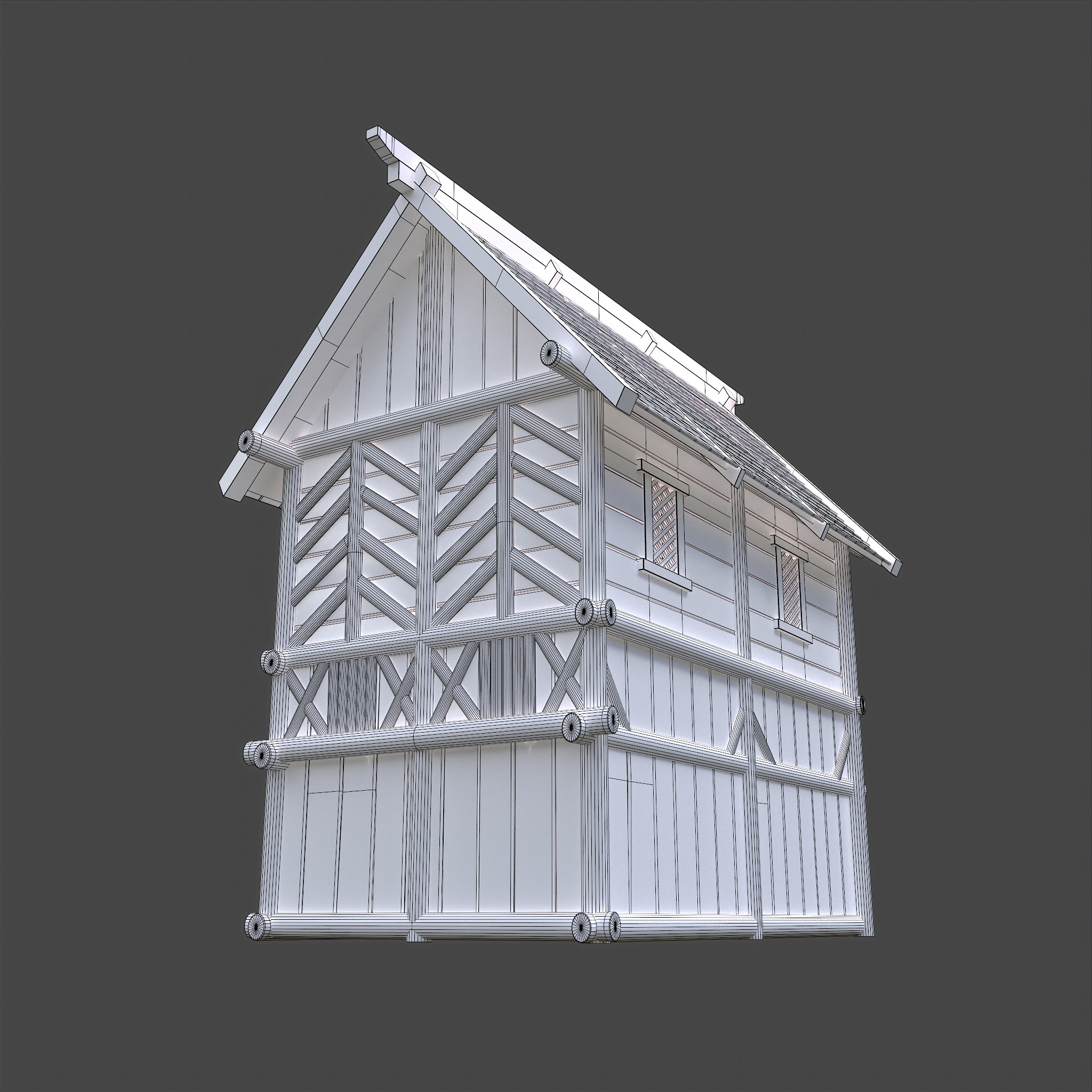 Medieval Cabin M - 3D Model by Get Dead Entertainment