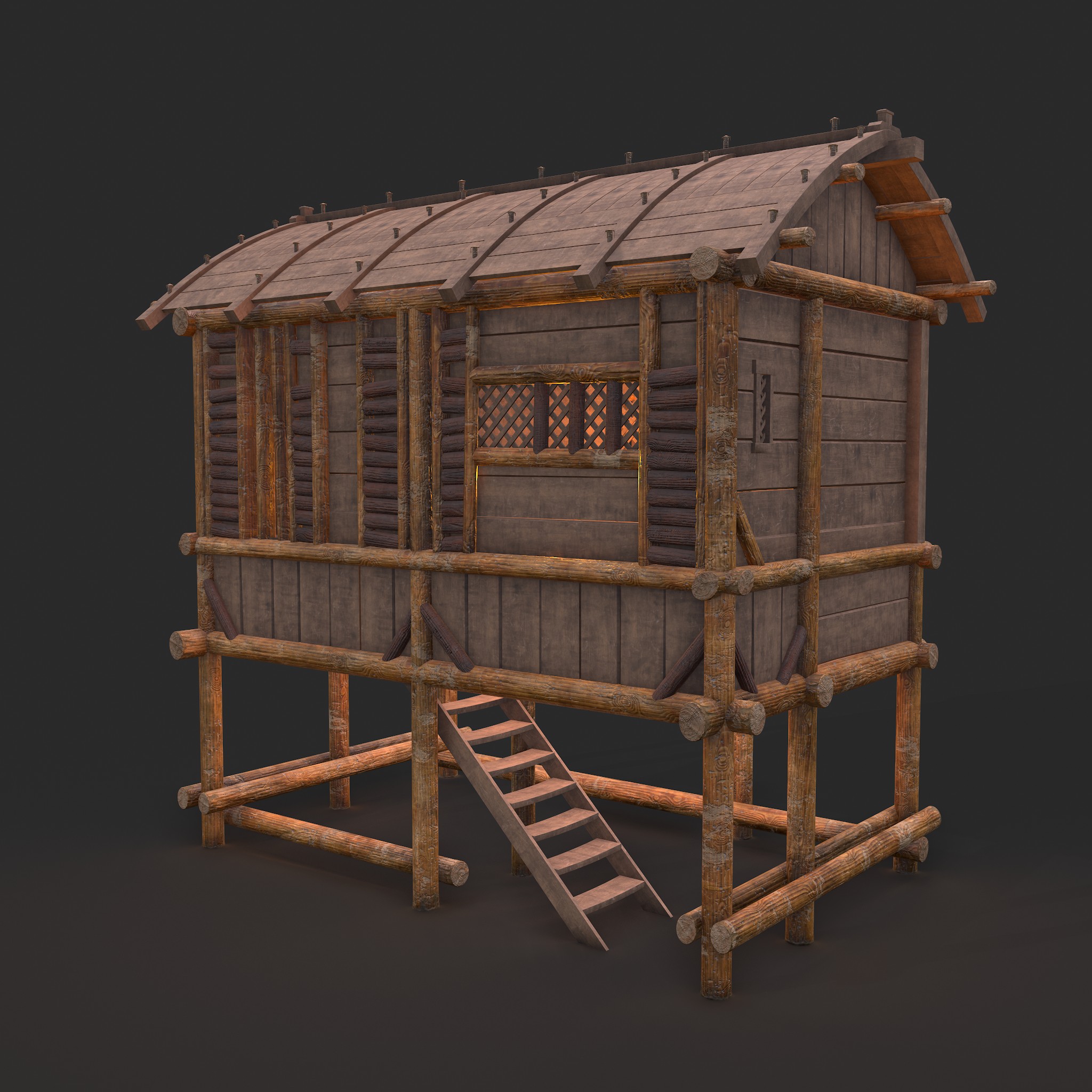 Medieval Cabin O - 3D Model by Get Dead Entertainment