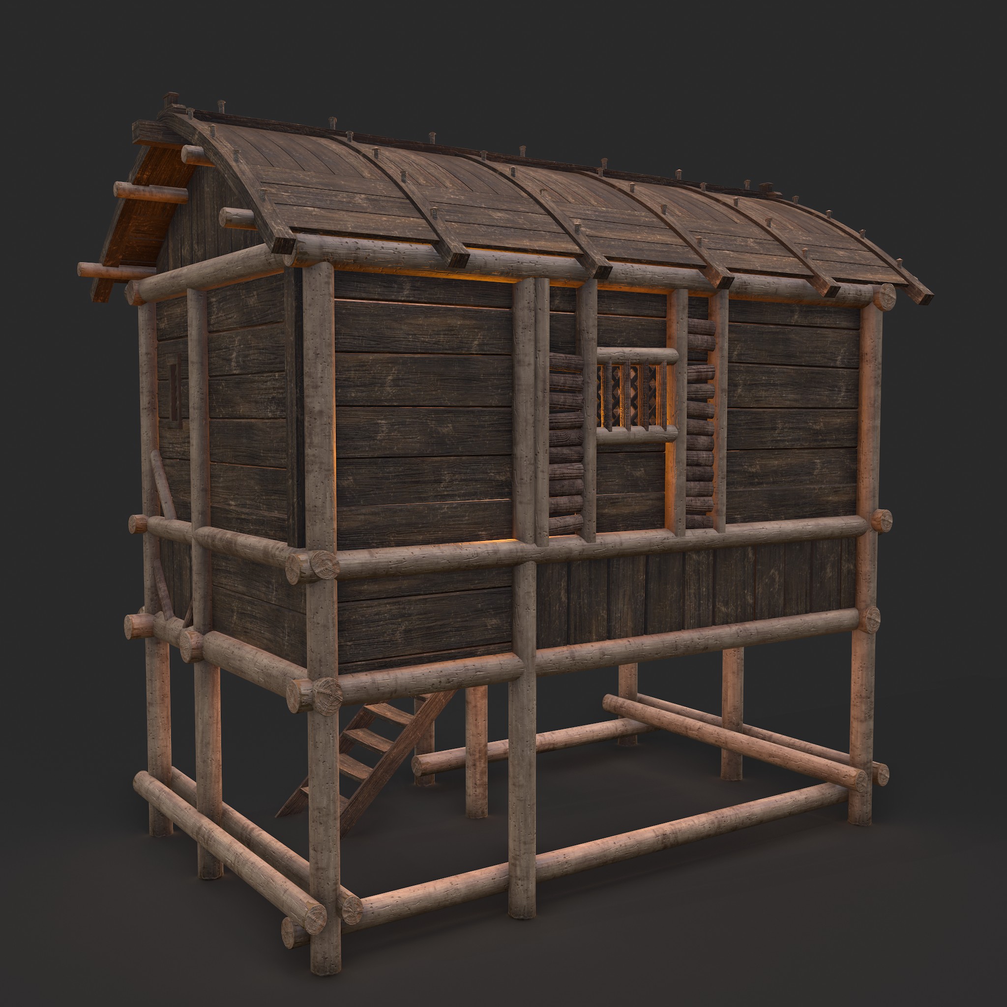Medieval Cabin O - 3D Model by Get Dead Entertainment