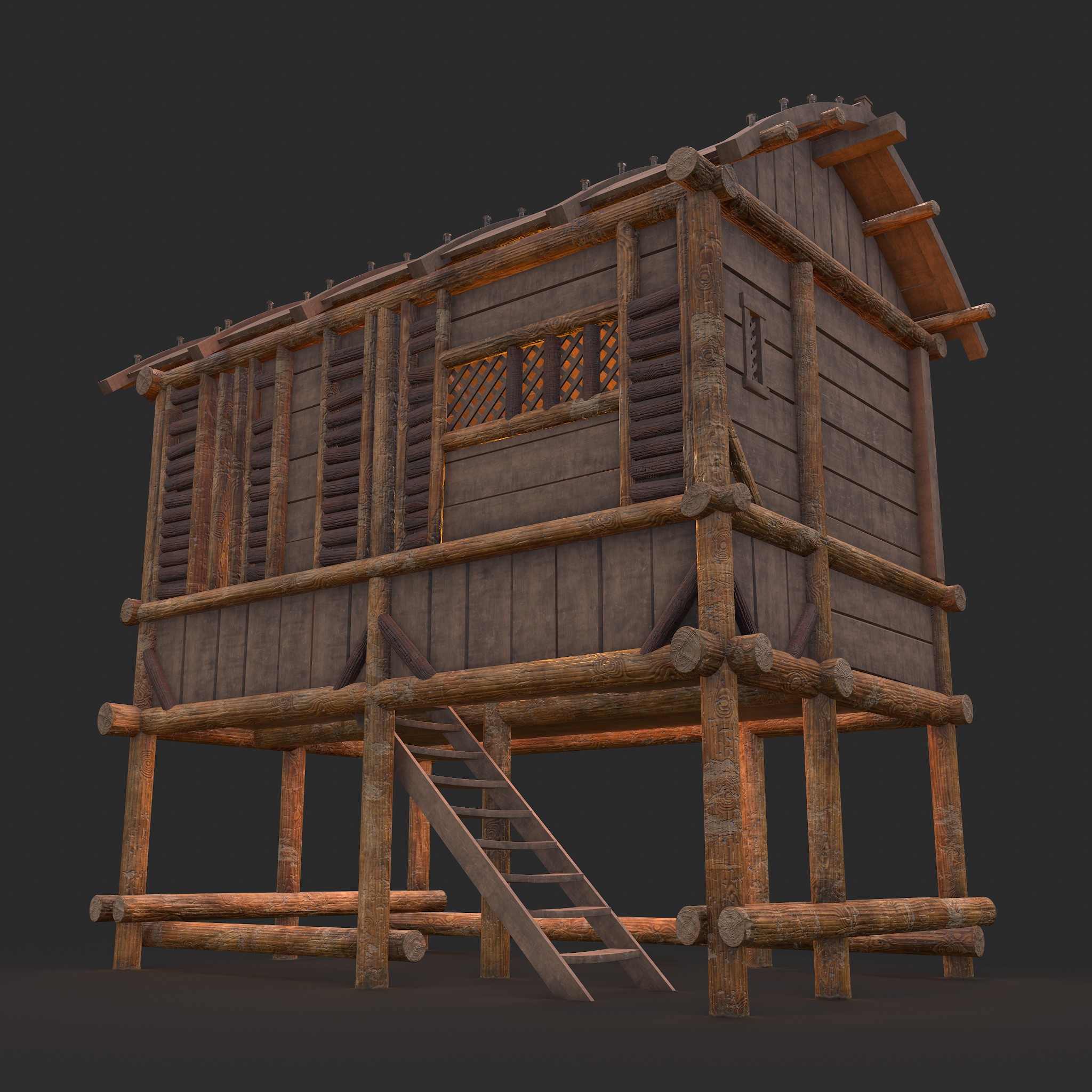 Medieval Cabin O - 3D Model by Get Dead Entertainment