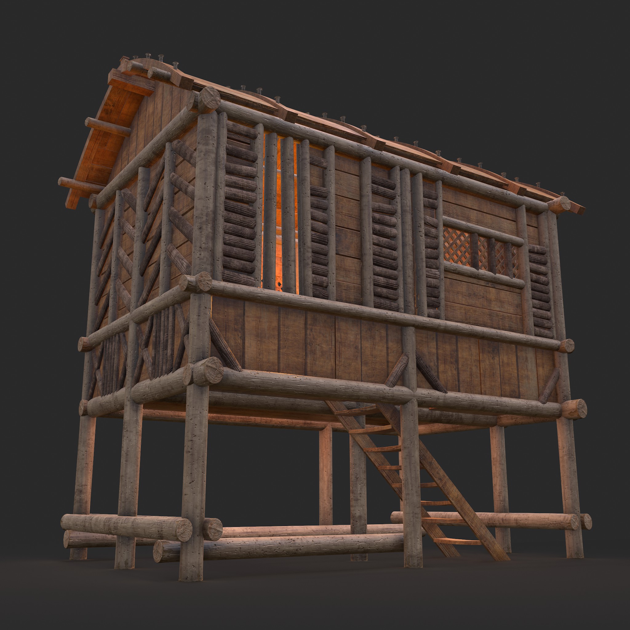 Medieval Cabin O - 3D Model by Get Dead Entertainment