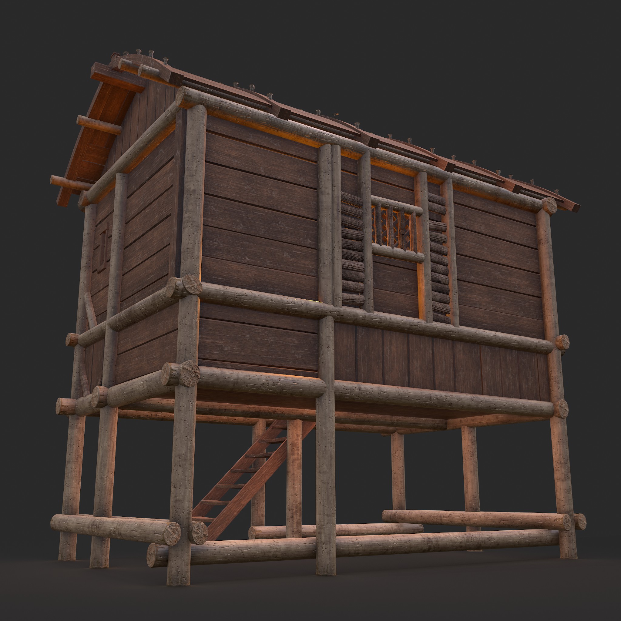 Medieval Cabin O - 3D Model by Get Dead Entertainment