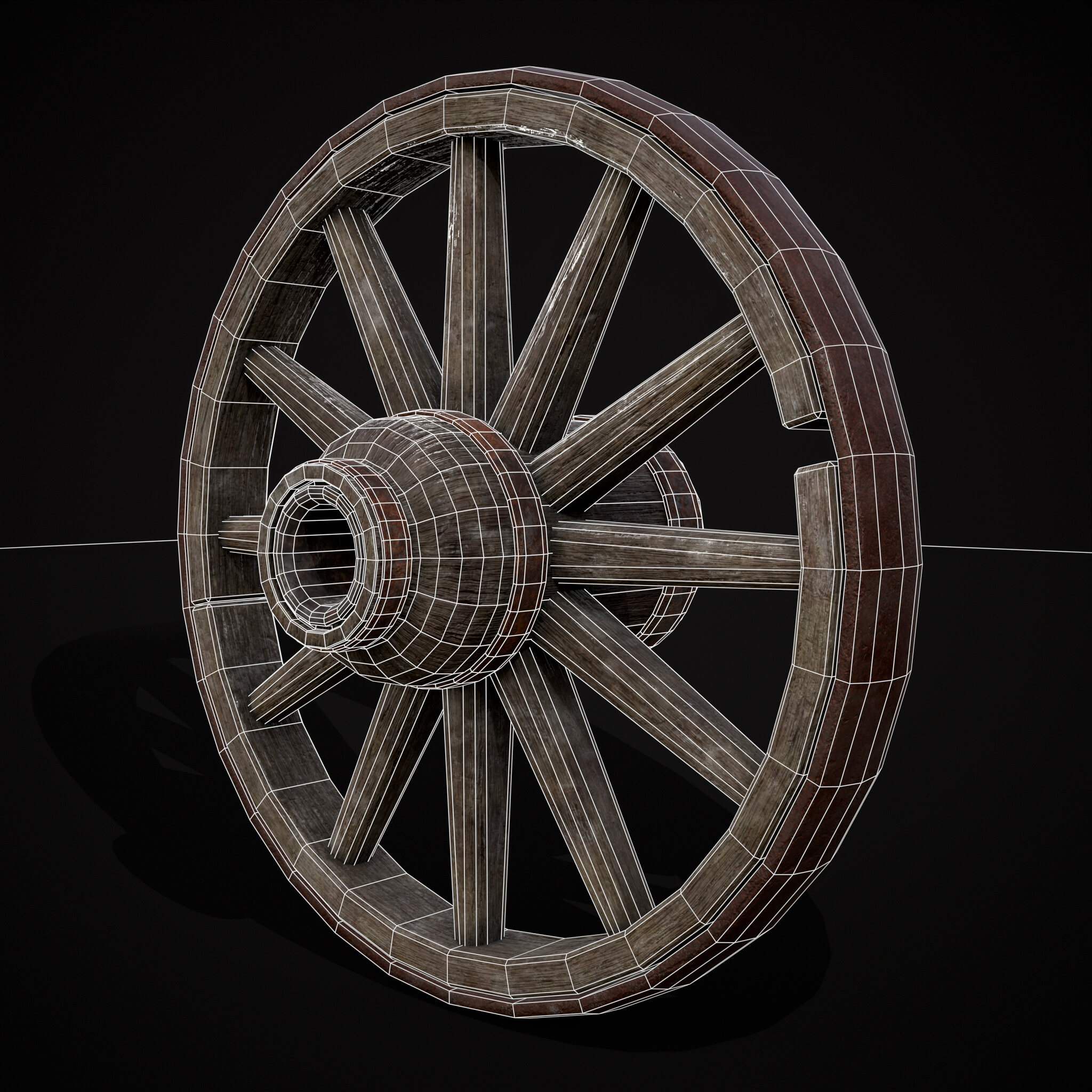 Medieval Cart Wheel - 3D Model by Get Dead Entertainment