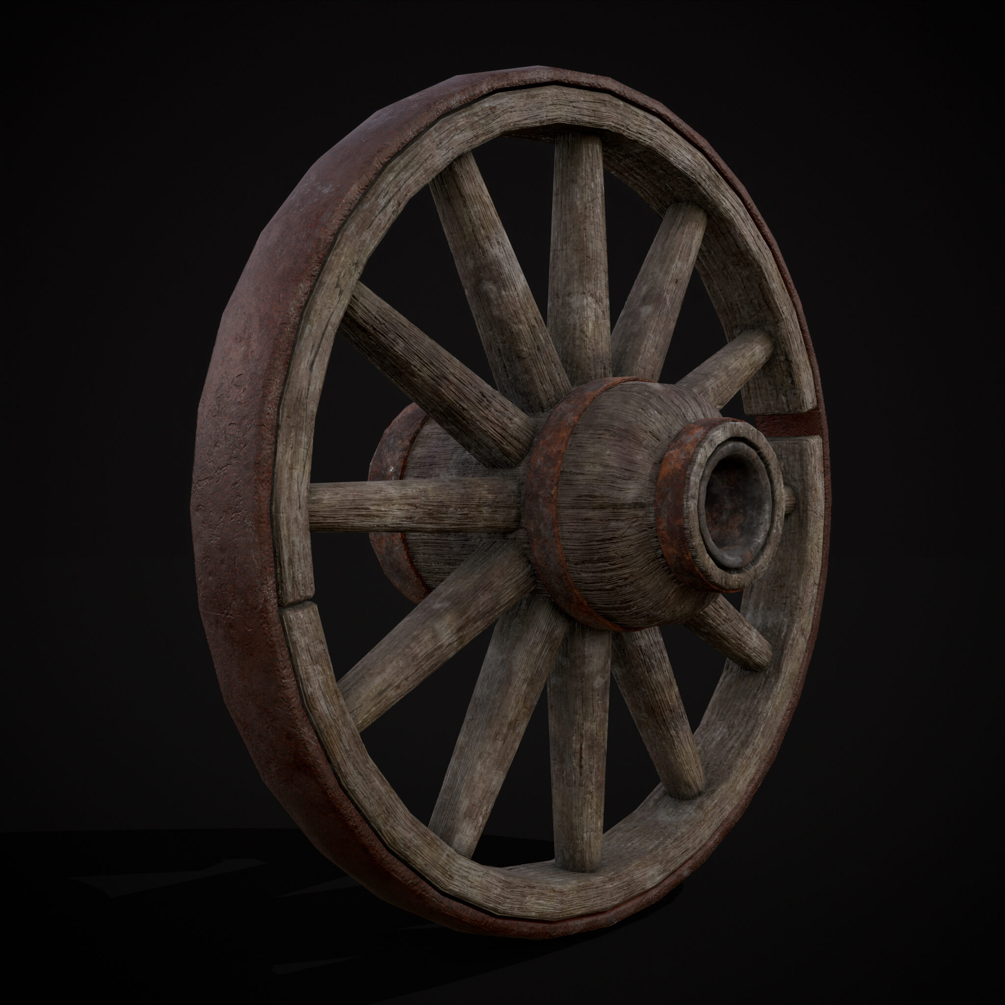 Medieval Cart Wheel - 3D Model by Get Dead Entertainment