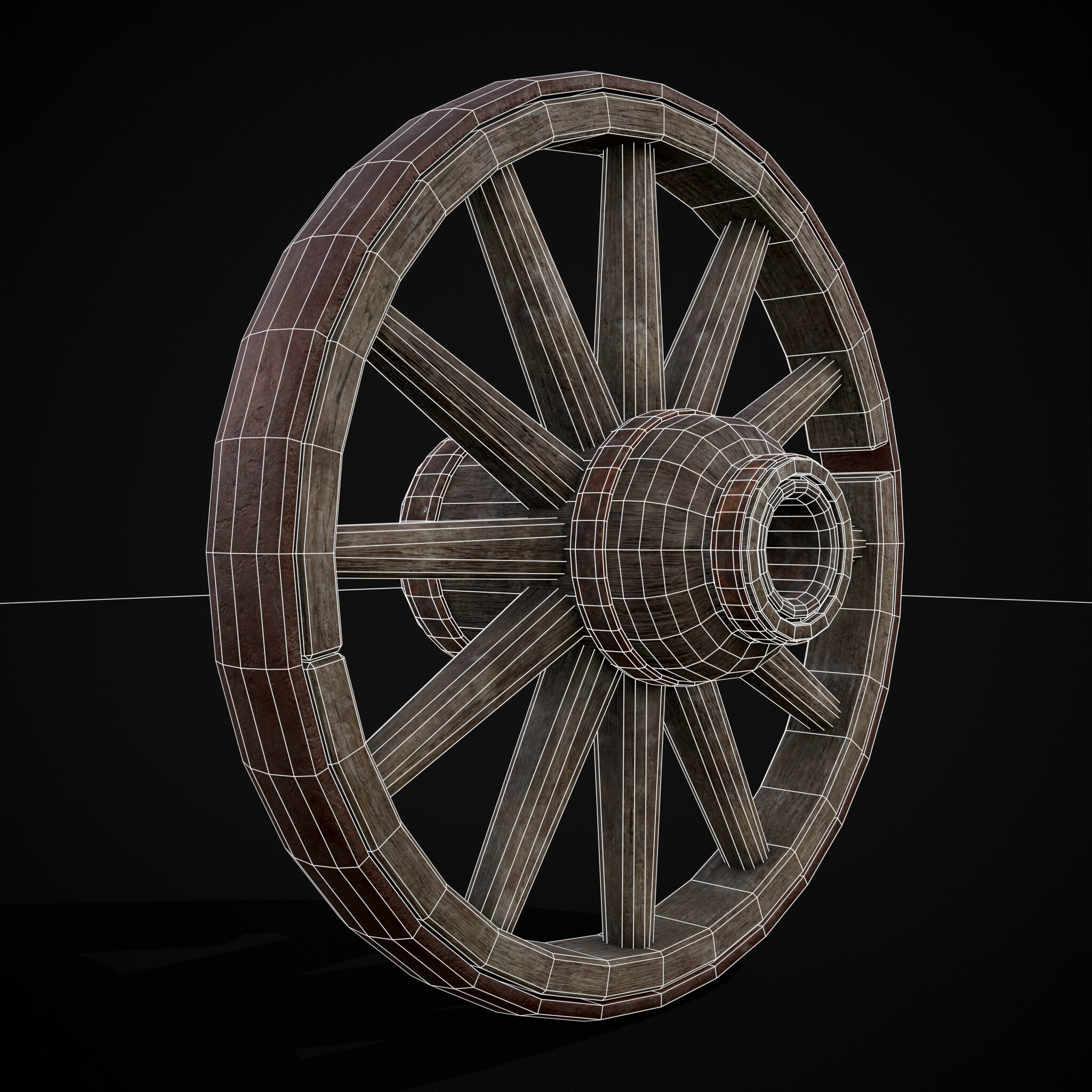 Medieval Cart Wheel - 3D Model by Get Dead Entertainment
