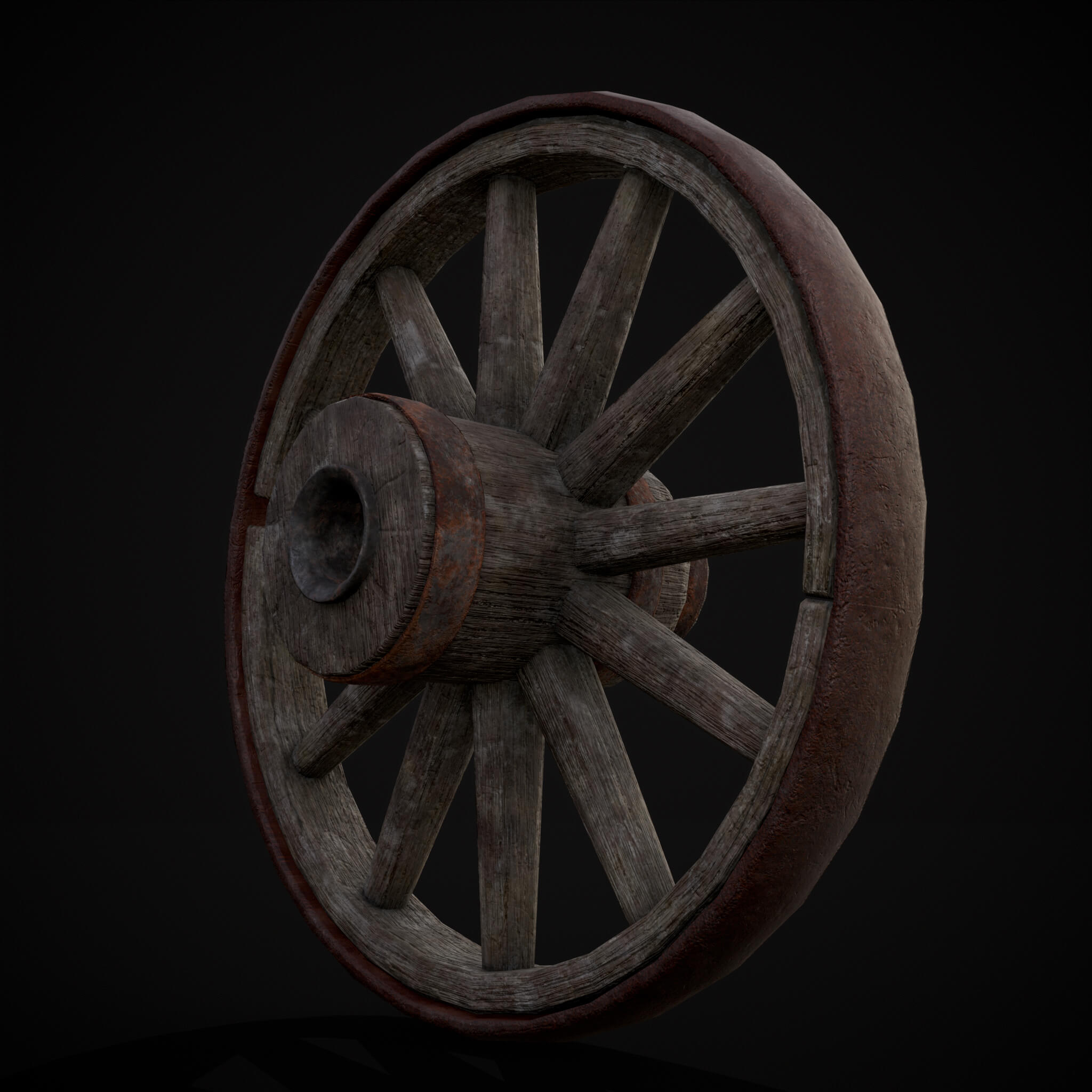 Medieval Cart Wheel - 3D Model by Get Dead Entertainment