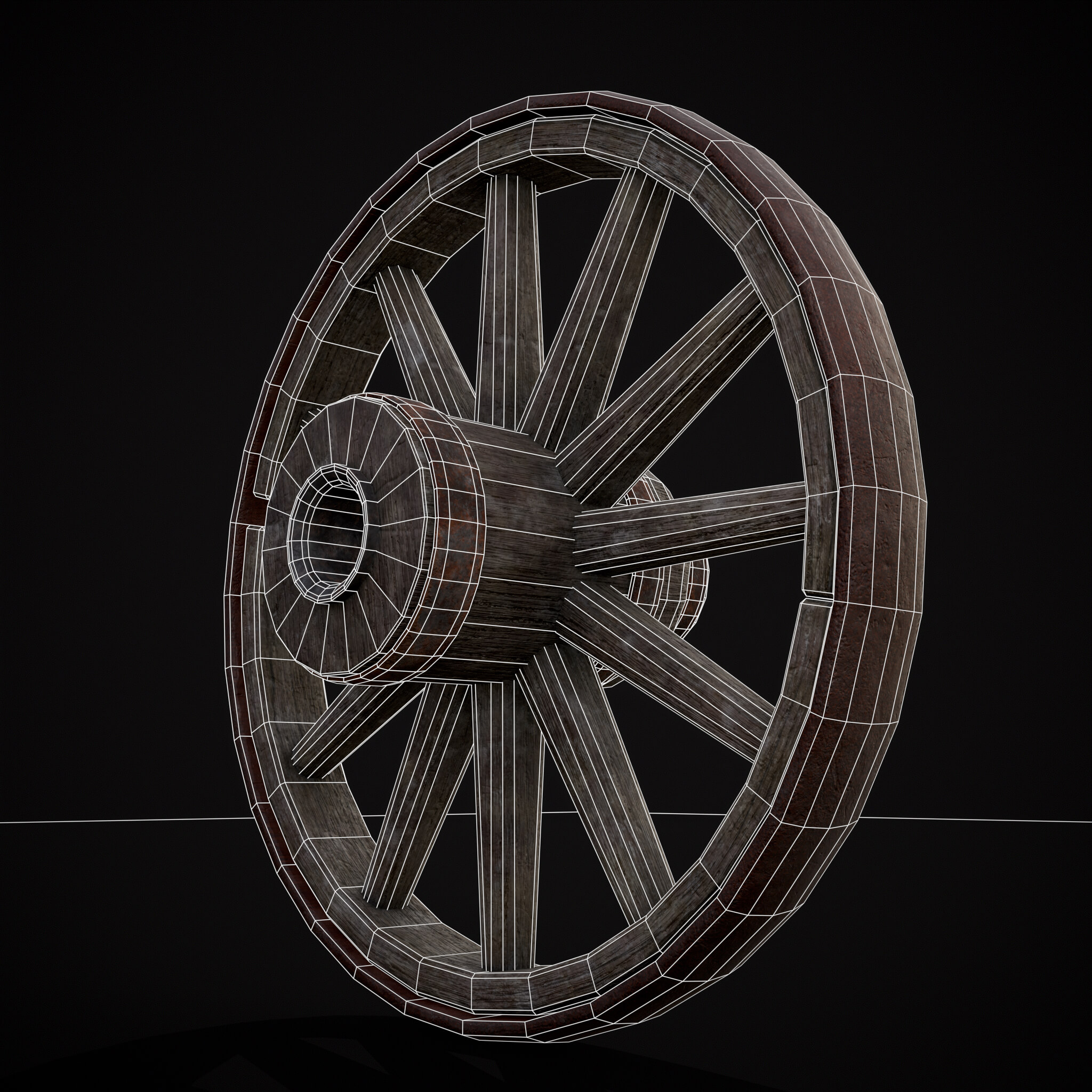 Medieval Cart Wheel - 3D Model by Get Dead Entertainment