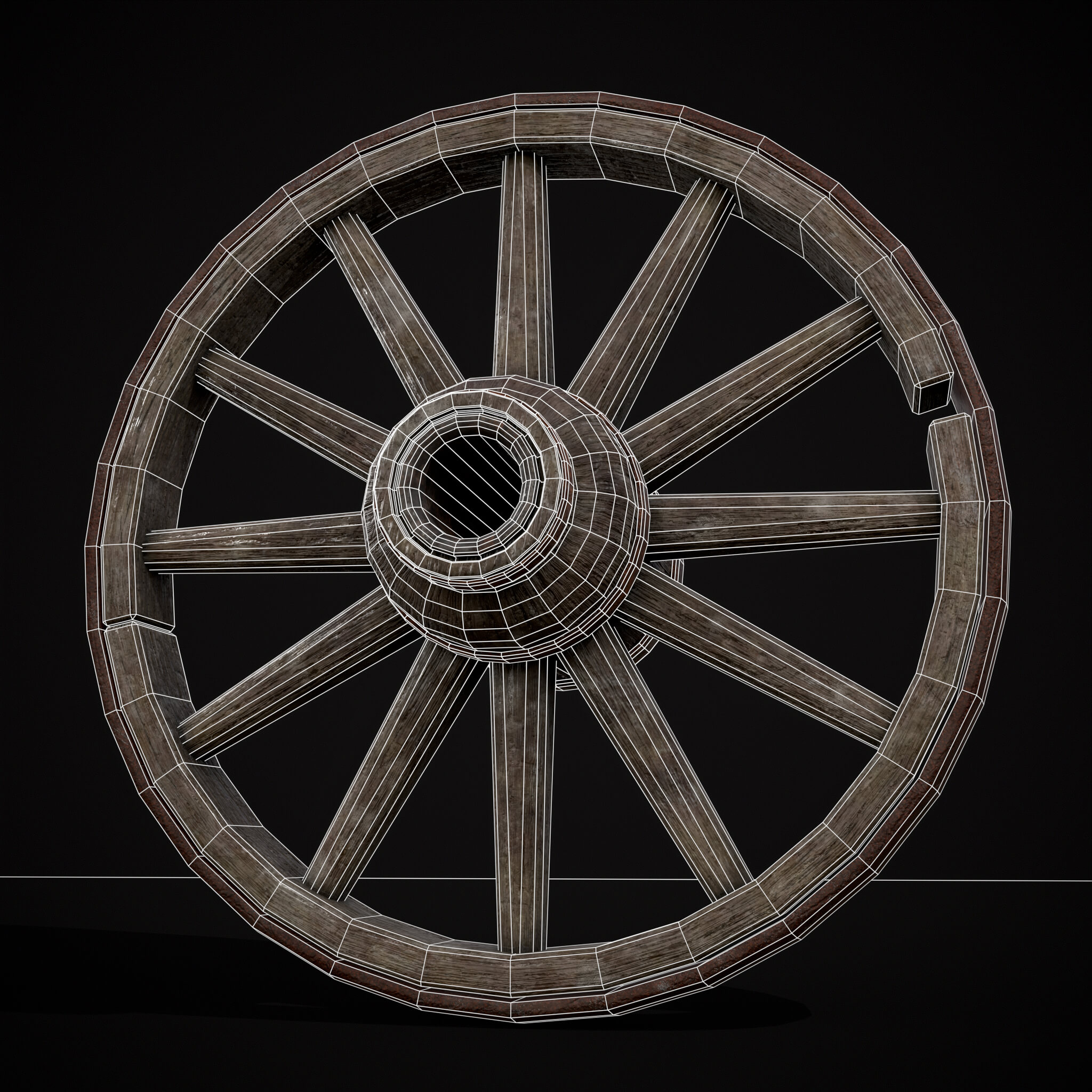 Medieval Cart Wheel - 3D Model by Get Dead Entertainment