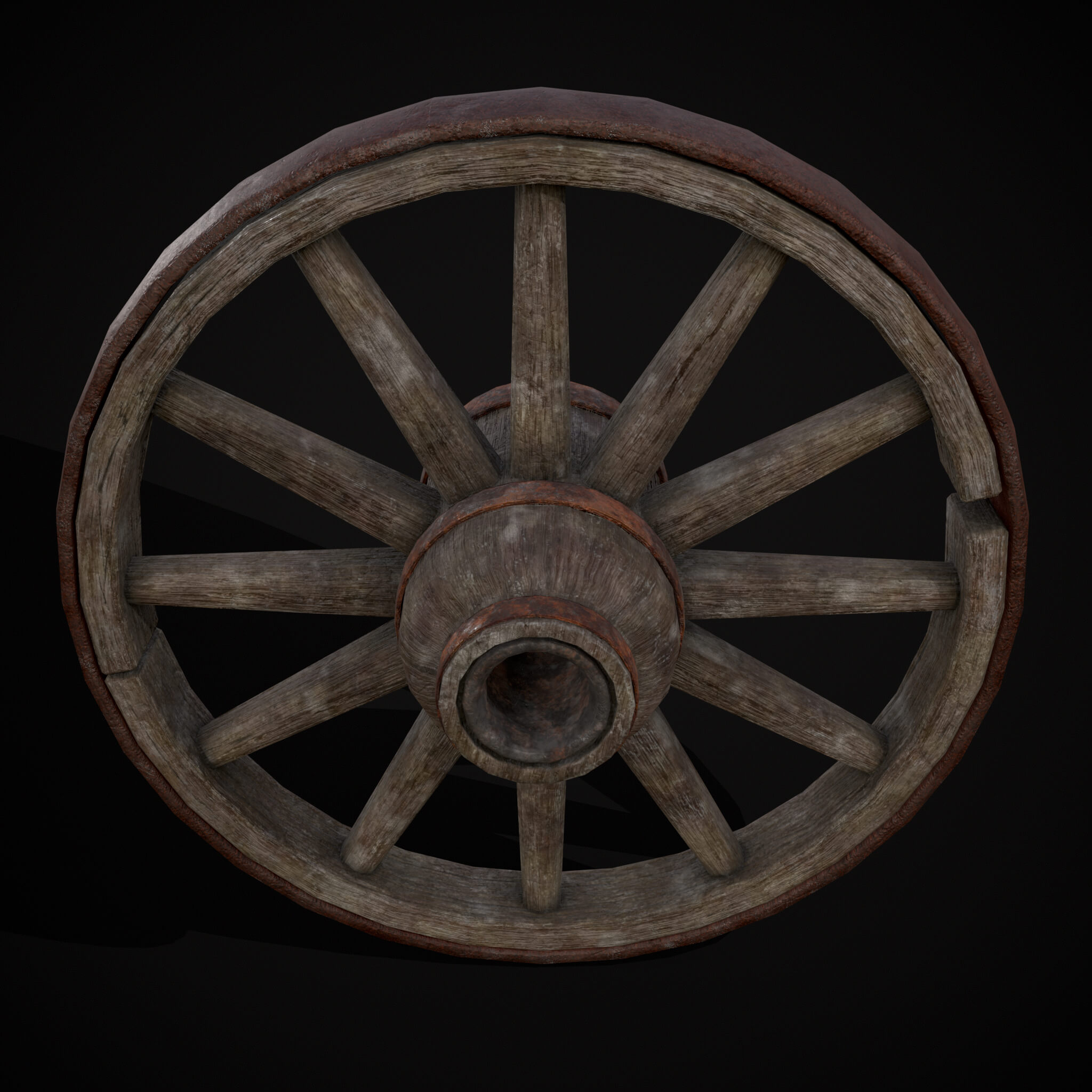 Medieval Cart Wheel - 3D Model by Get Dead Entertainment