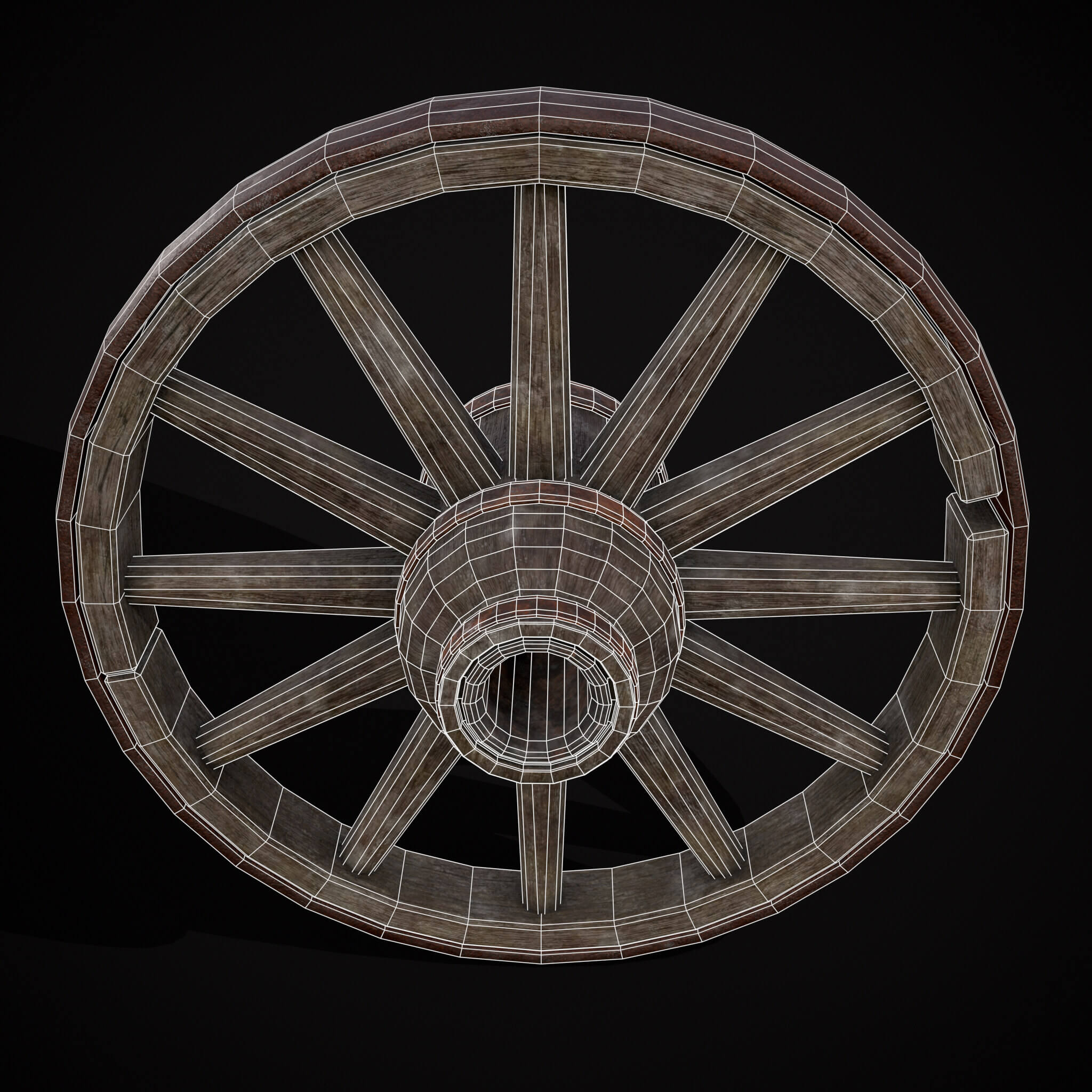 Medieval Cart Wheel - 3D Model by Get Dead Entertainment