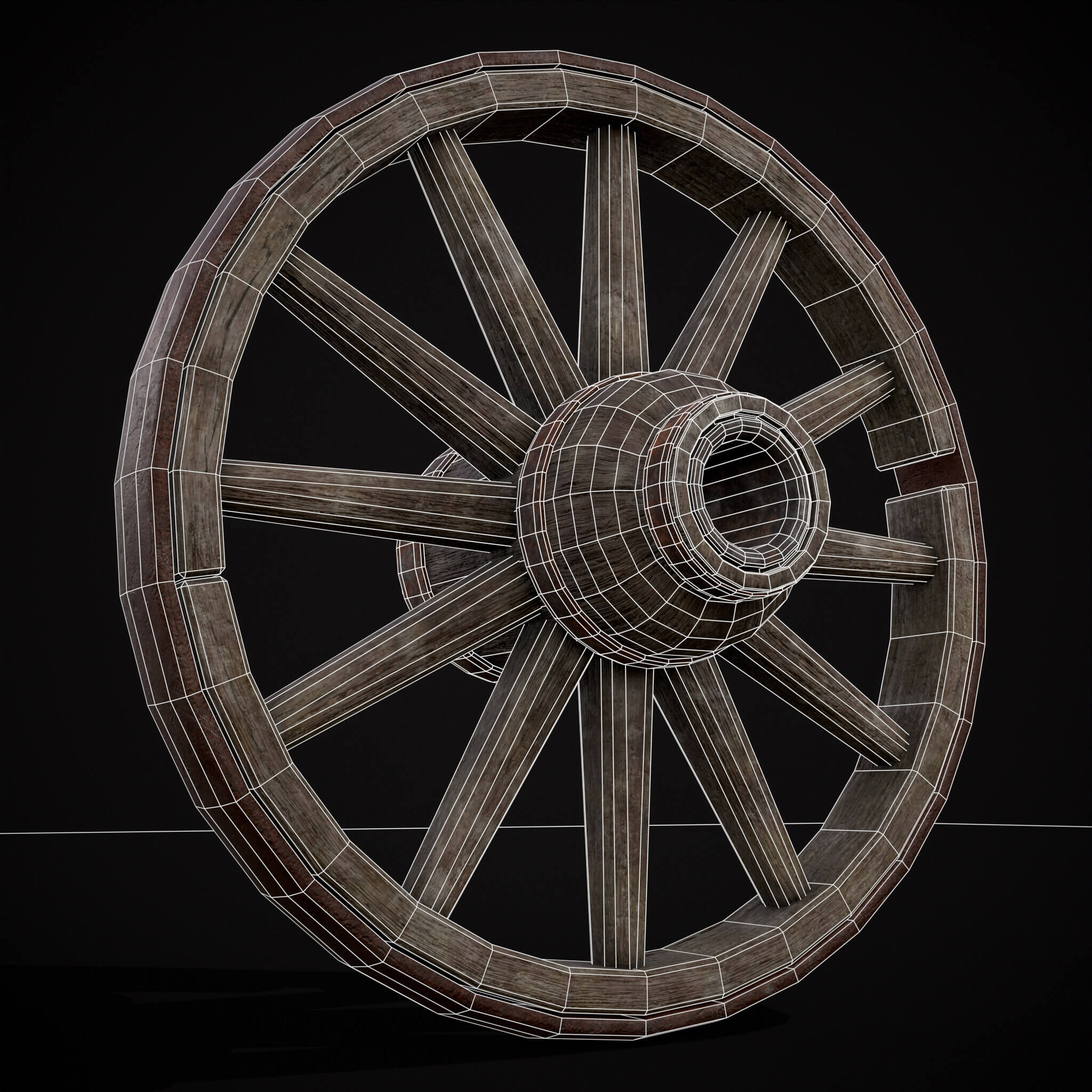 Medieval Cart Wheel - 3D Model by Get Dead Entertainment