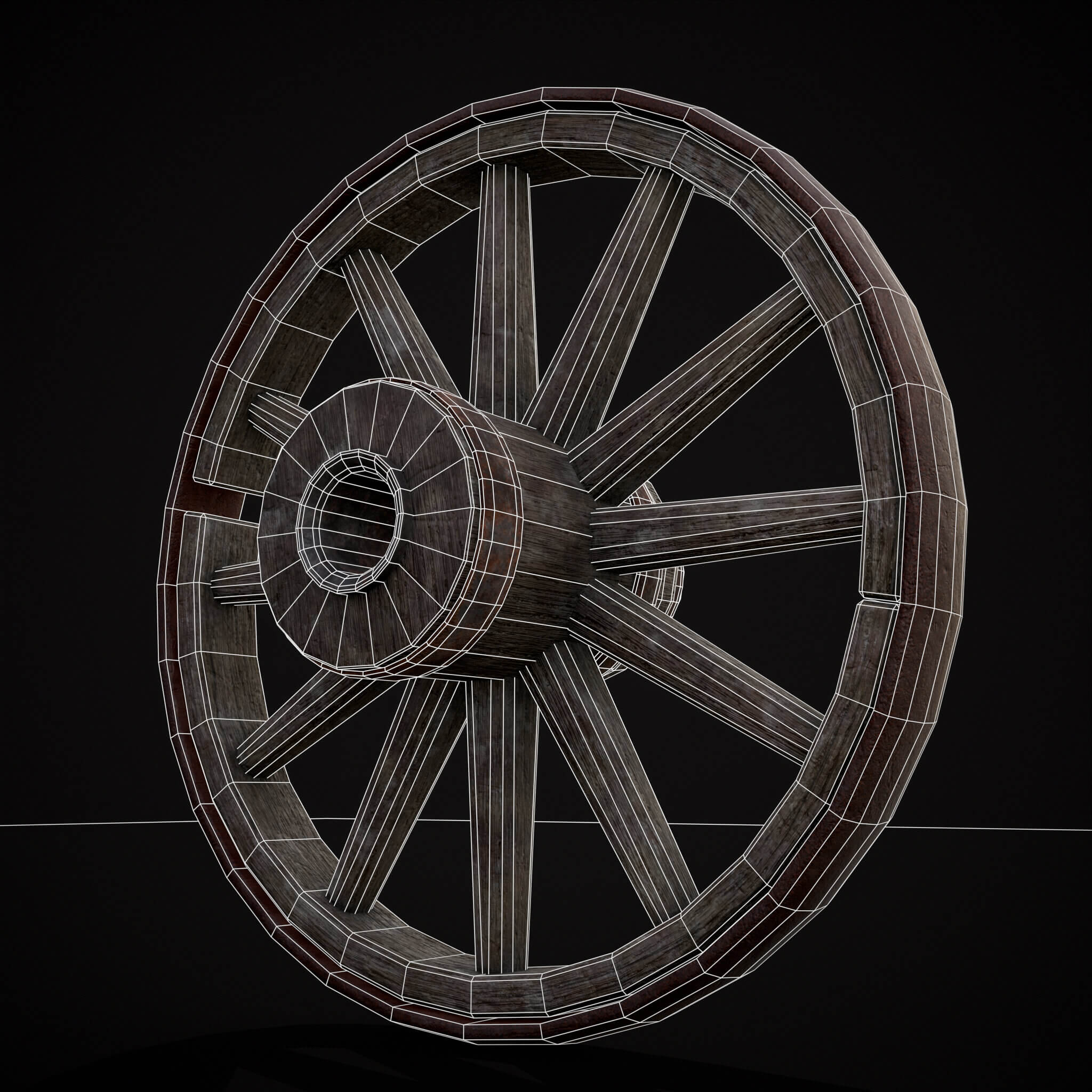 Medieval Cart Wheel - 3D Model by Get Dead Entertainment
