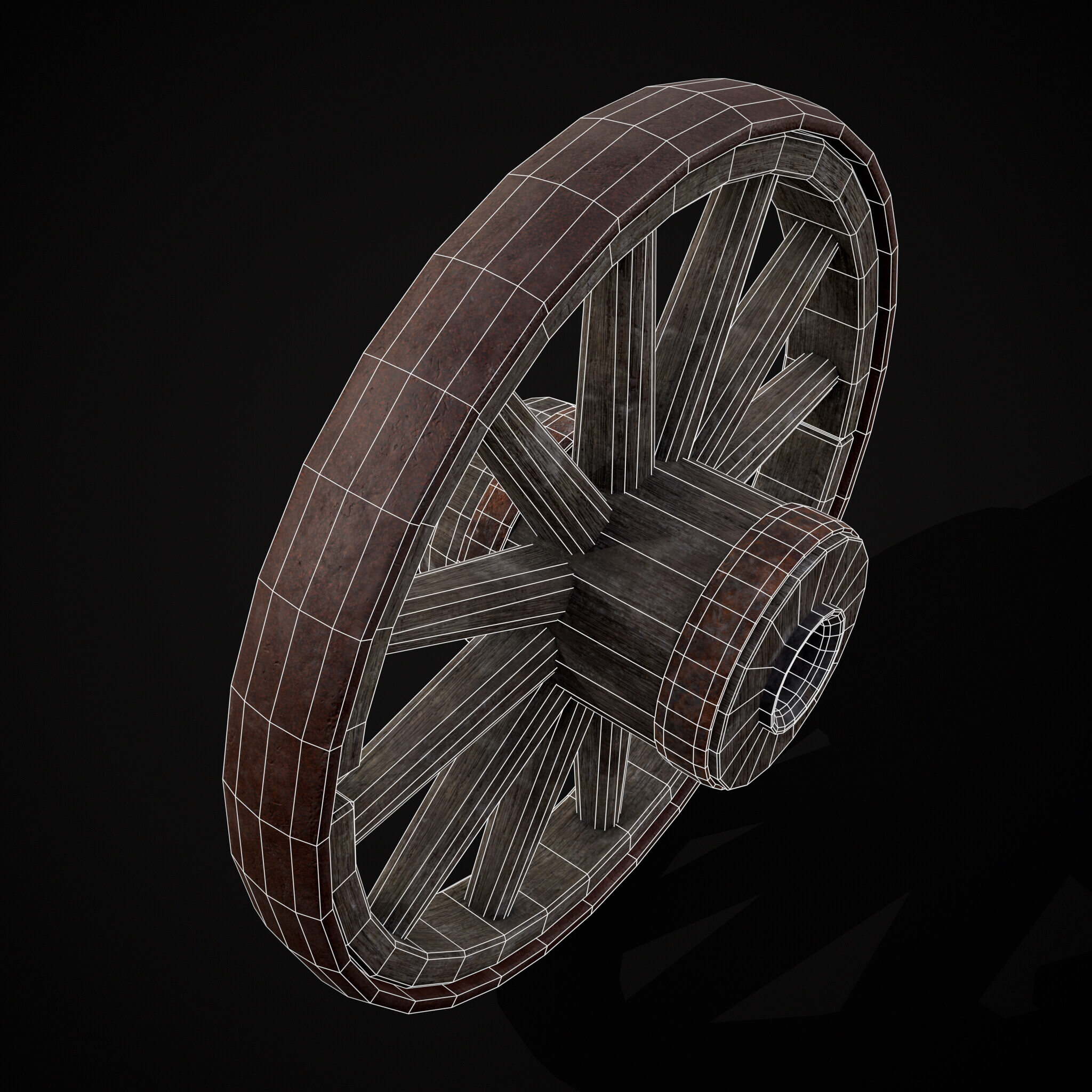 Medieval Cart Wheel - 3D Model by Get Dead Entertainment