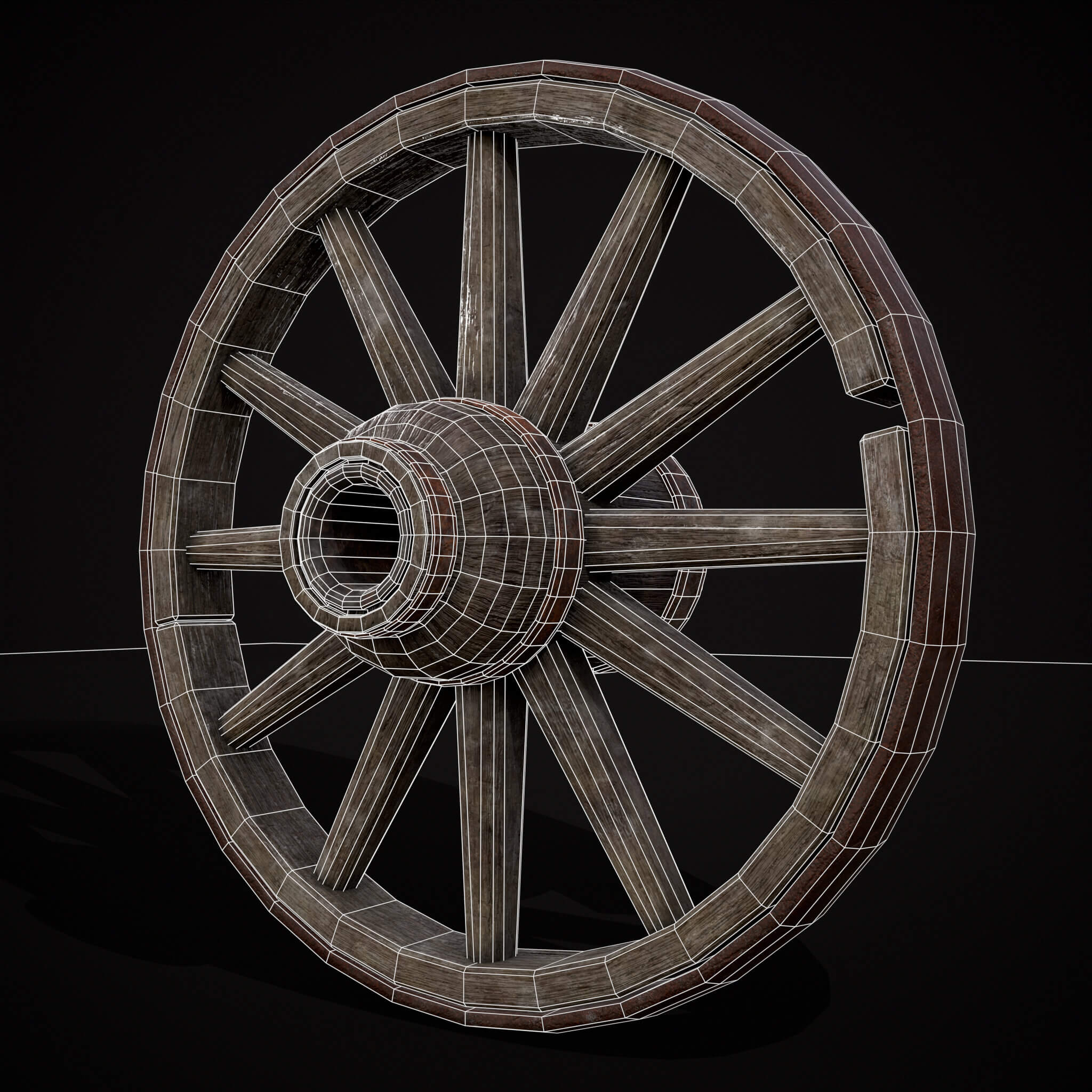 Medieval Cart Wheel - 3D Model by Get Dead Entertainment