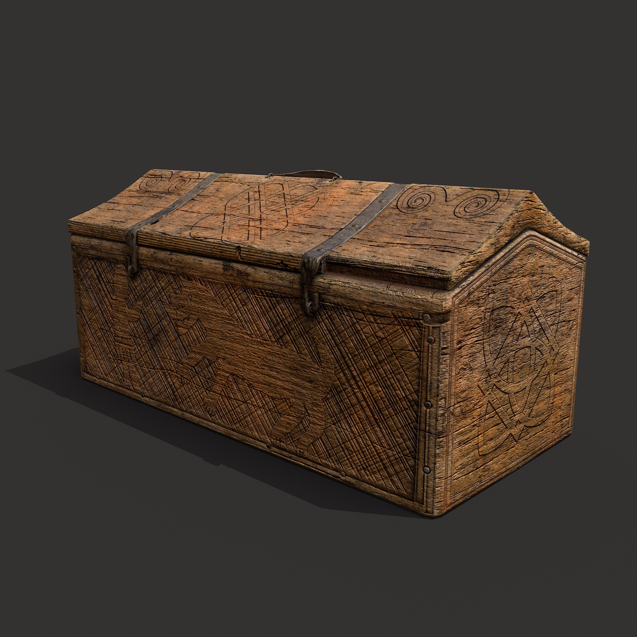 Medieval Carved Box - 3D Model by Get Dead Entertainment