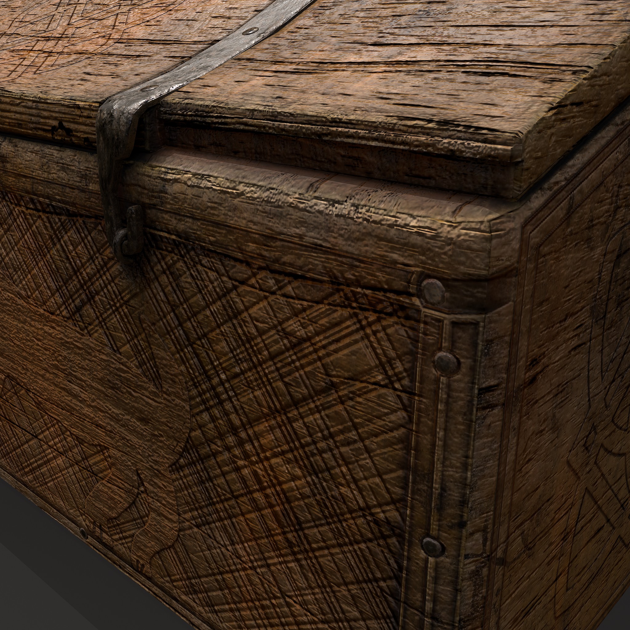 Medieval Carved Box - 3D Model by Get Dead Entertainment