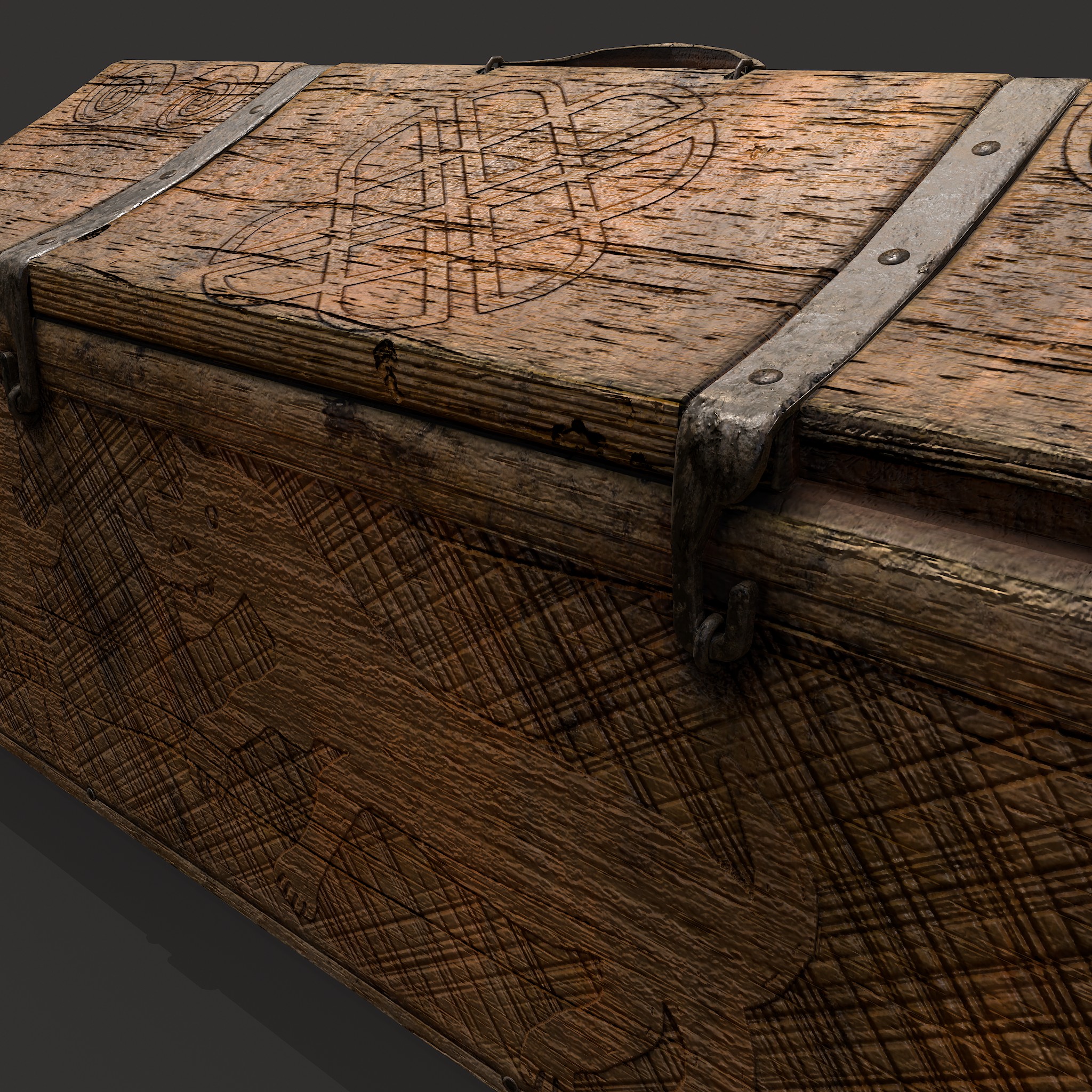 Medieval Carved Box - 3D Model by Get Dead Entertainment