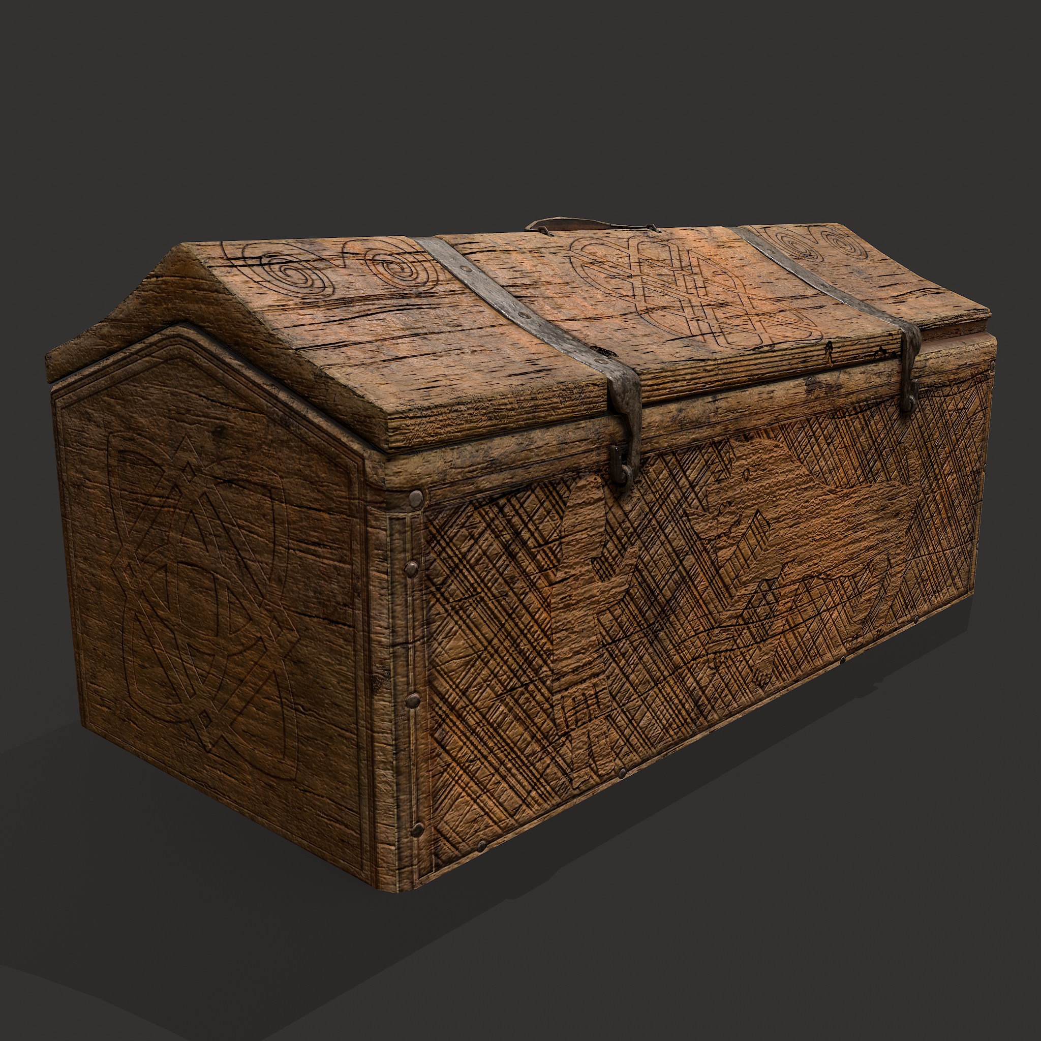 Medieval Carved Box - 3D Model by Get Dead Entertainment