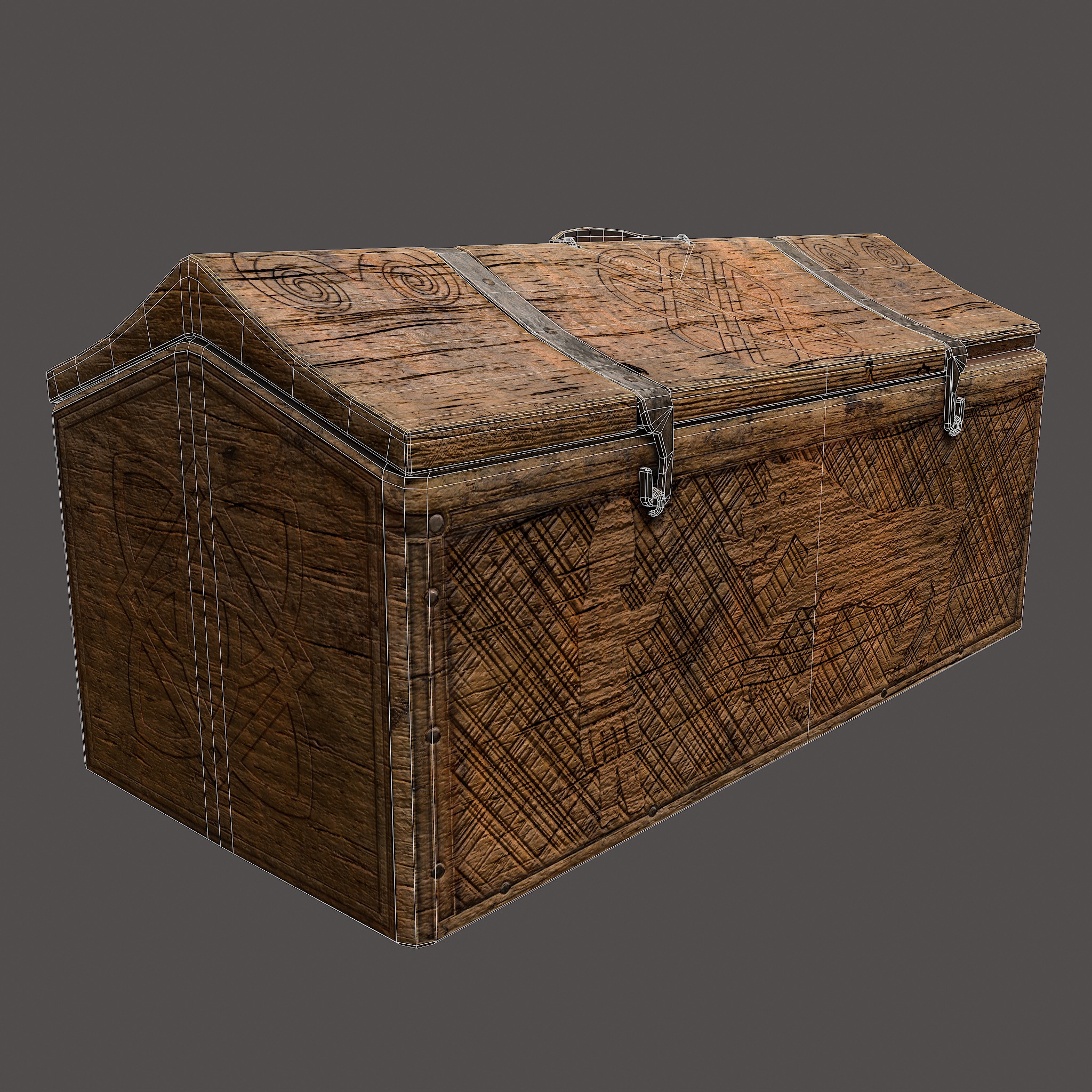 Medieval Carved Box - 3D Model by Get Dead Entertainment