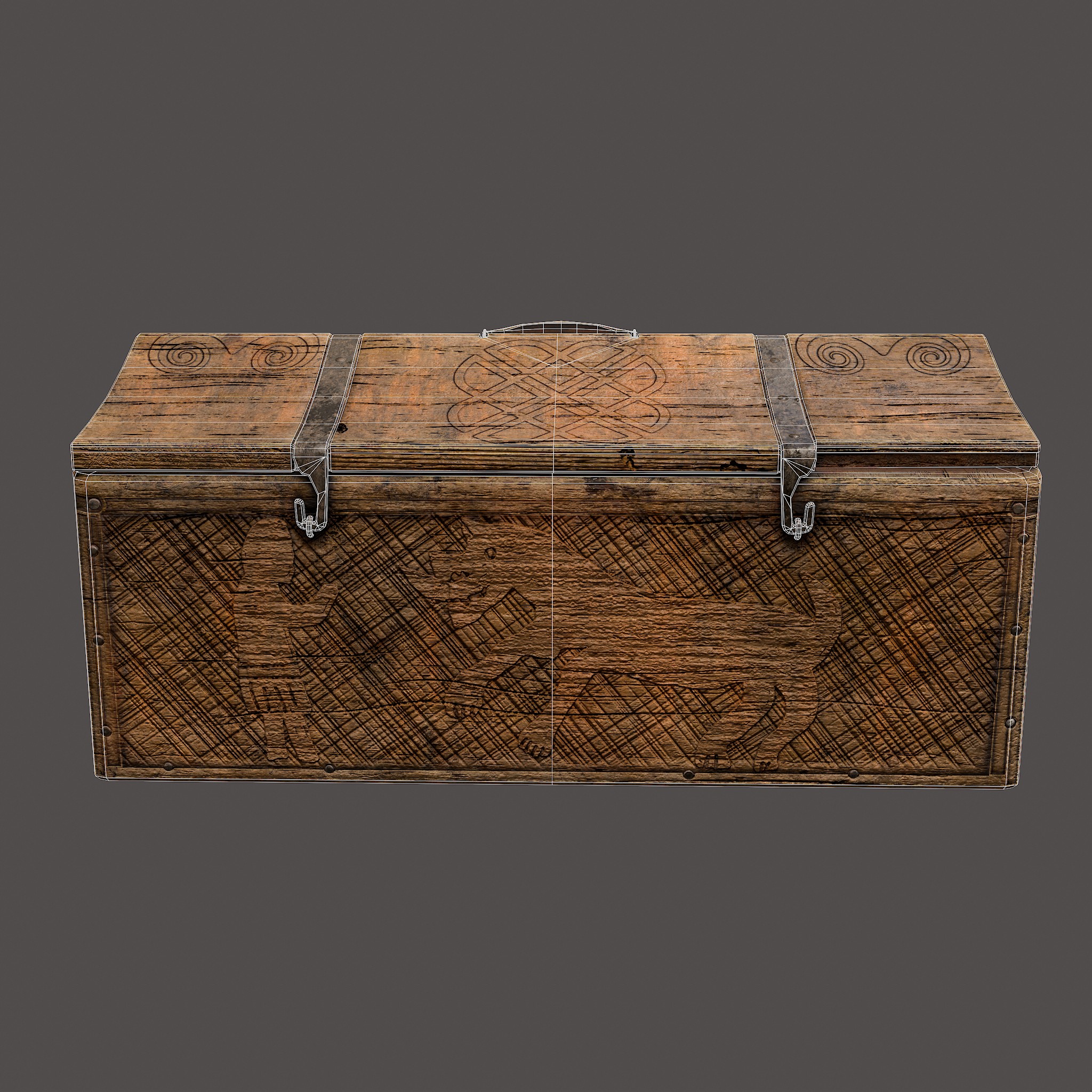 Medieval Carved Box - 3D Model by Get Dead Entertainment